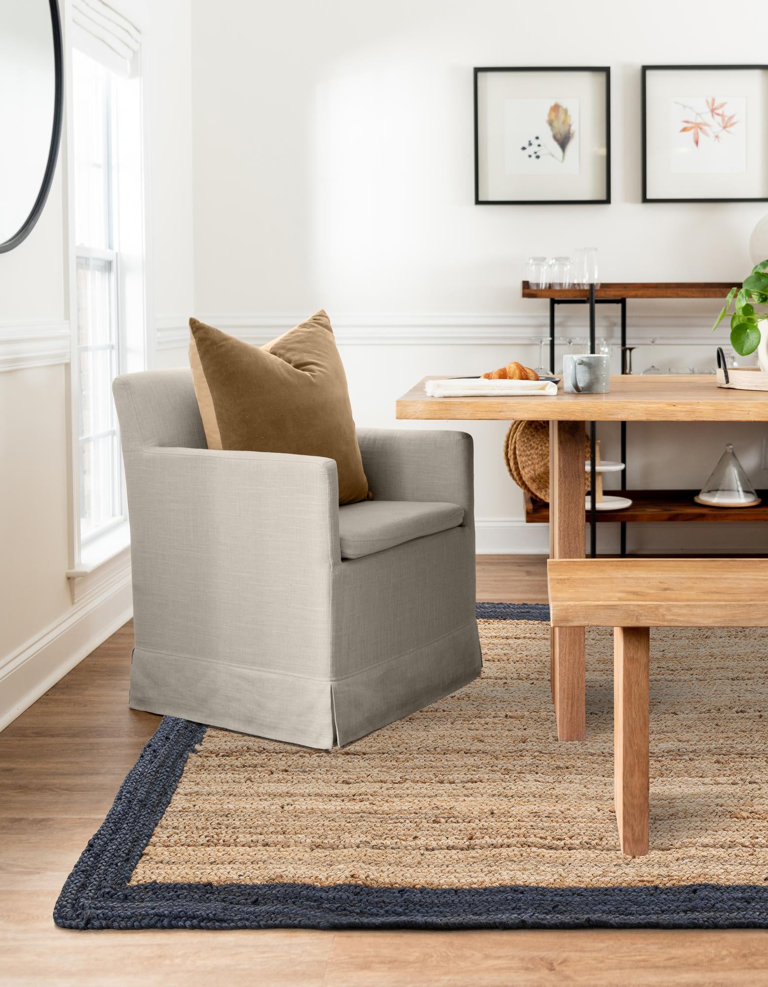 Natural 4' 1 x 6' 1 Hand Braided Jute Rug | Rugs.com