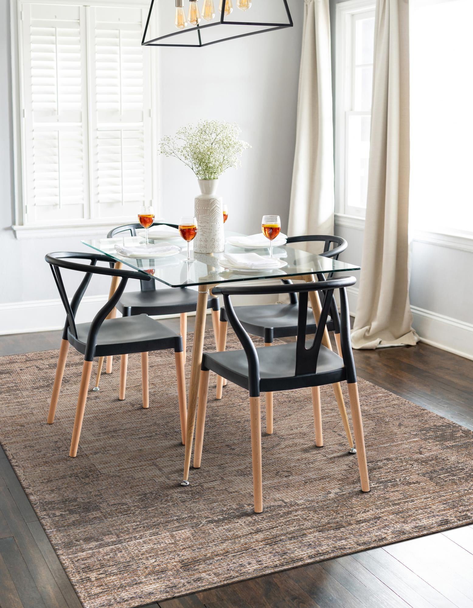 Natural 7' 10 x 10' Hand Woven Chenille Jute Rug | Rugs.com