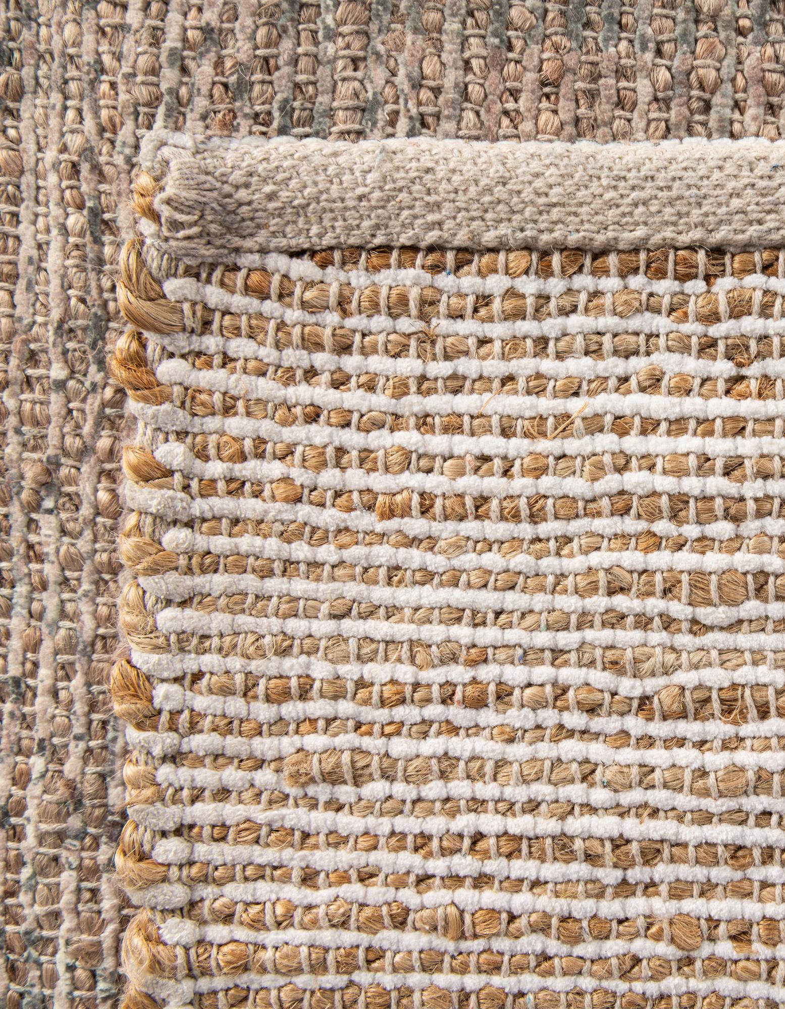 Natural 7' 10 x 10' Hand Woven Chenille Jute Rug | Rugs.com