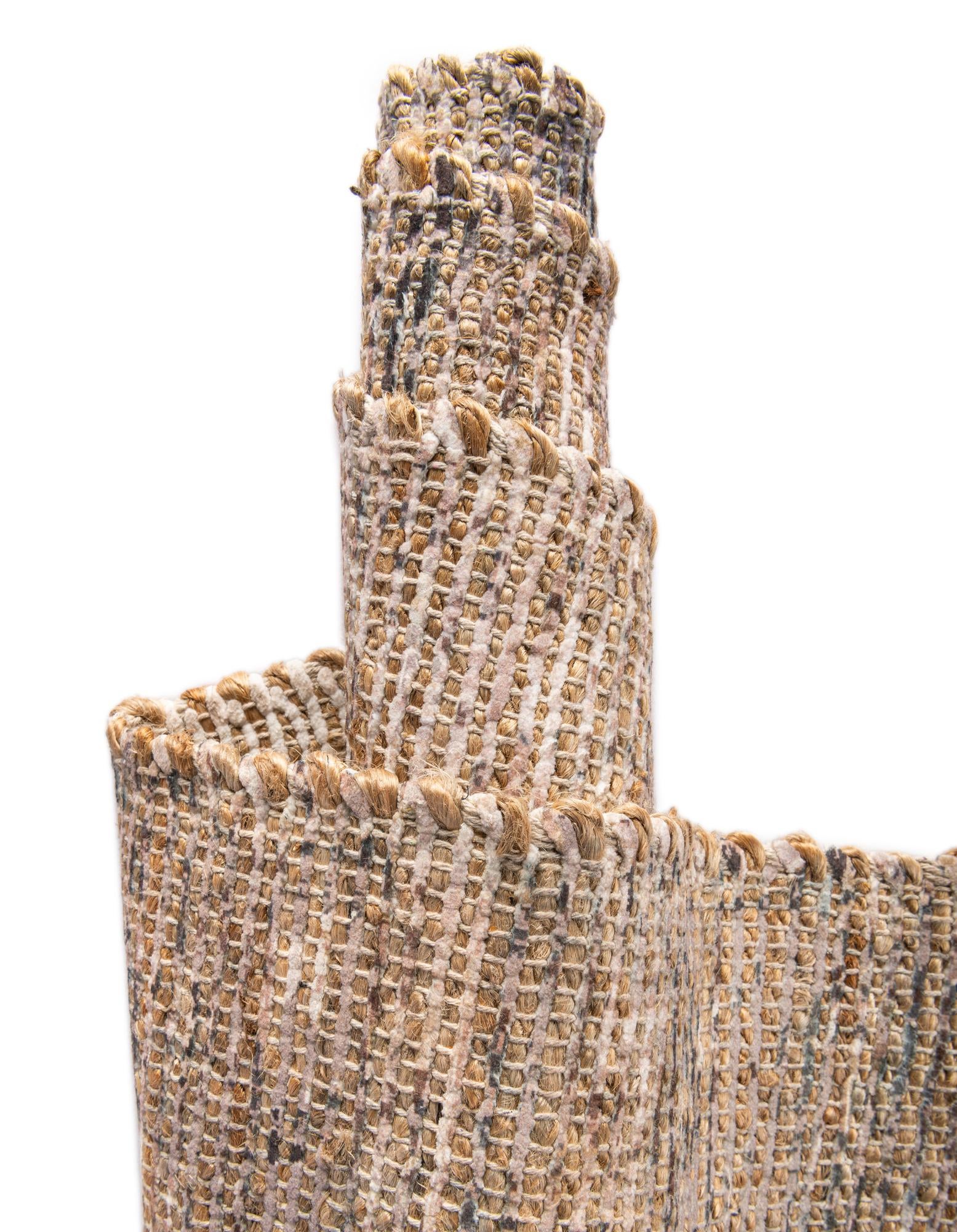 Natural 7' 10 x 10' Hand Woven Chenille Jute Rug | Rugs.com