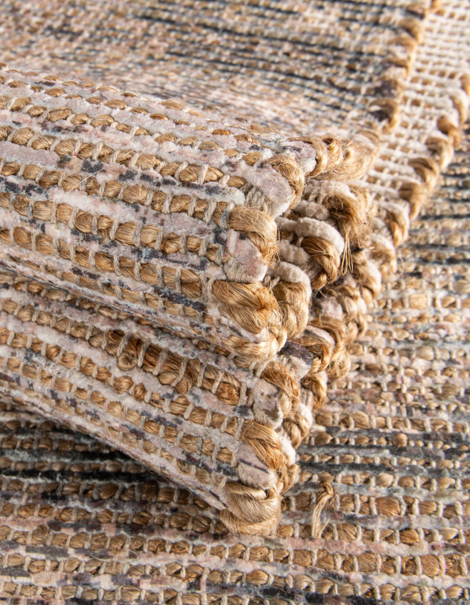 Natural 7' 10 x 10' Hand Woven Chenille Jute Rug | Rugs.com