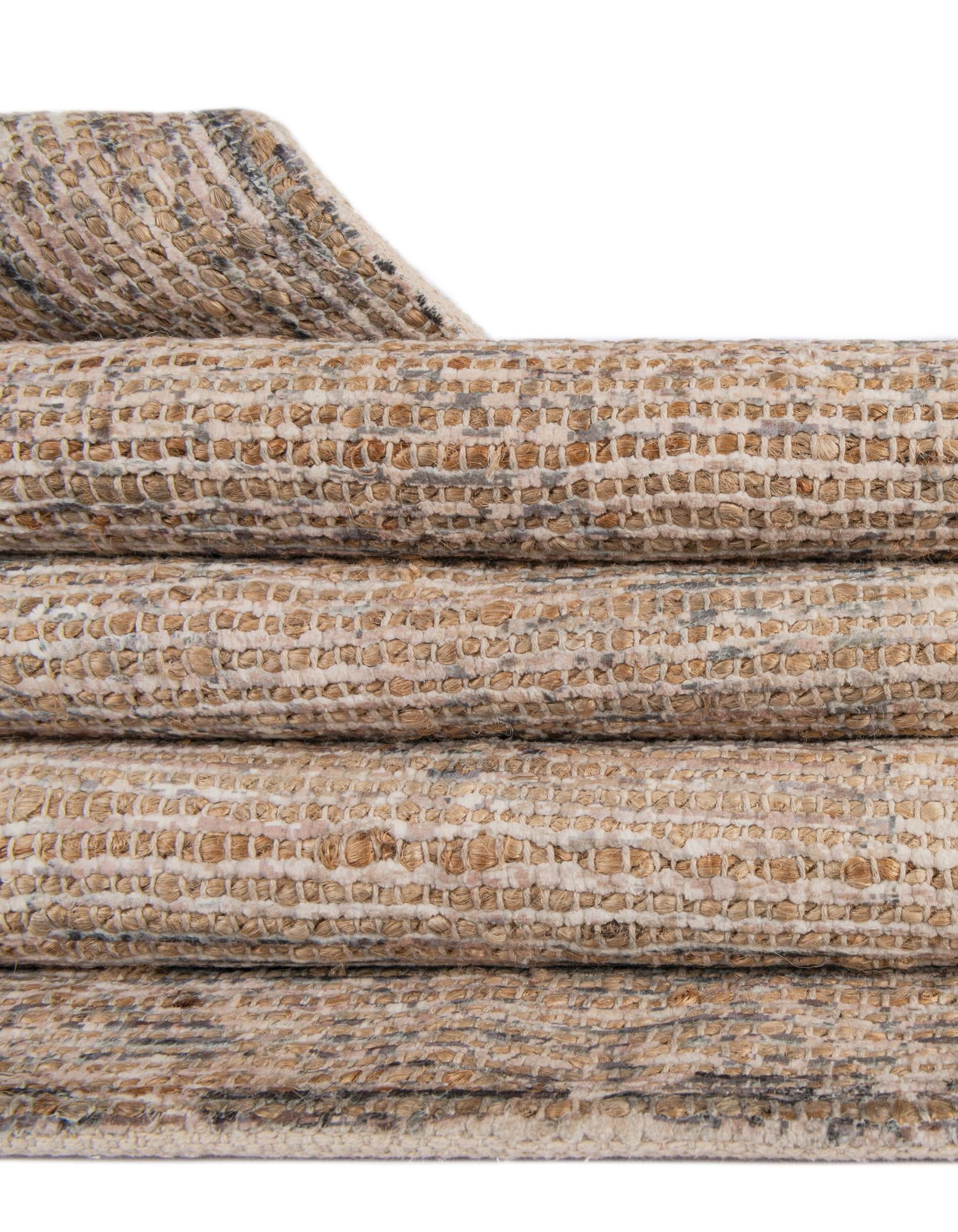 Natural 7' 10 x 10' Hand Woven Chenille Jute Rug | Rugs.com