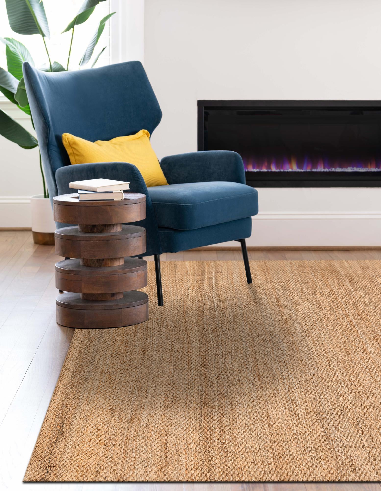 Natural 8' x 10' Hand Woven Chunky Jute Rug | Rugs.com