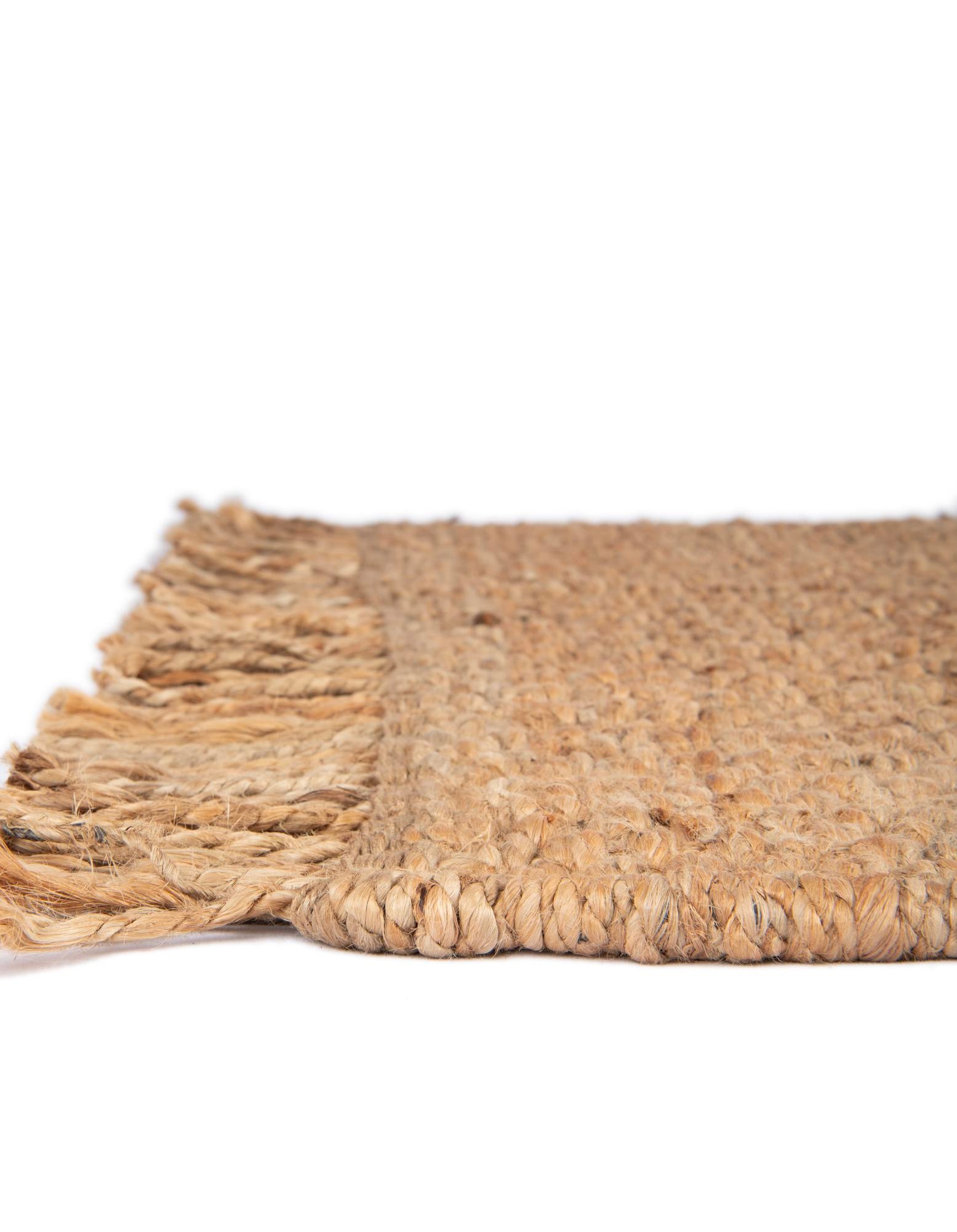 Natural 7' 1 x 10' Hand Woven Chunky Jute Rug | Rugs.com
