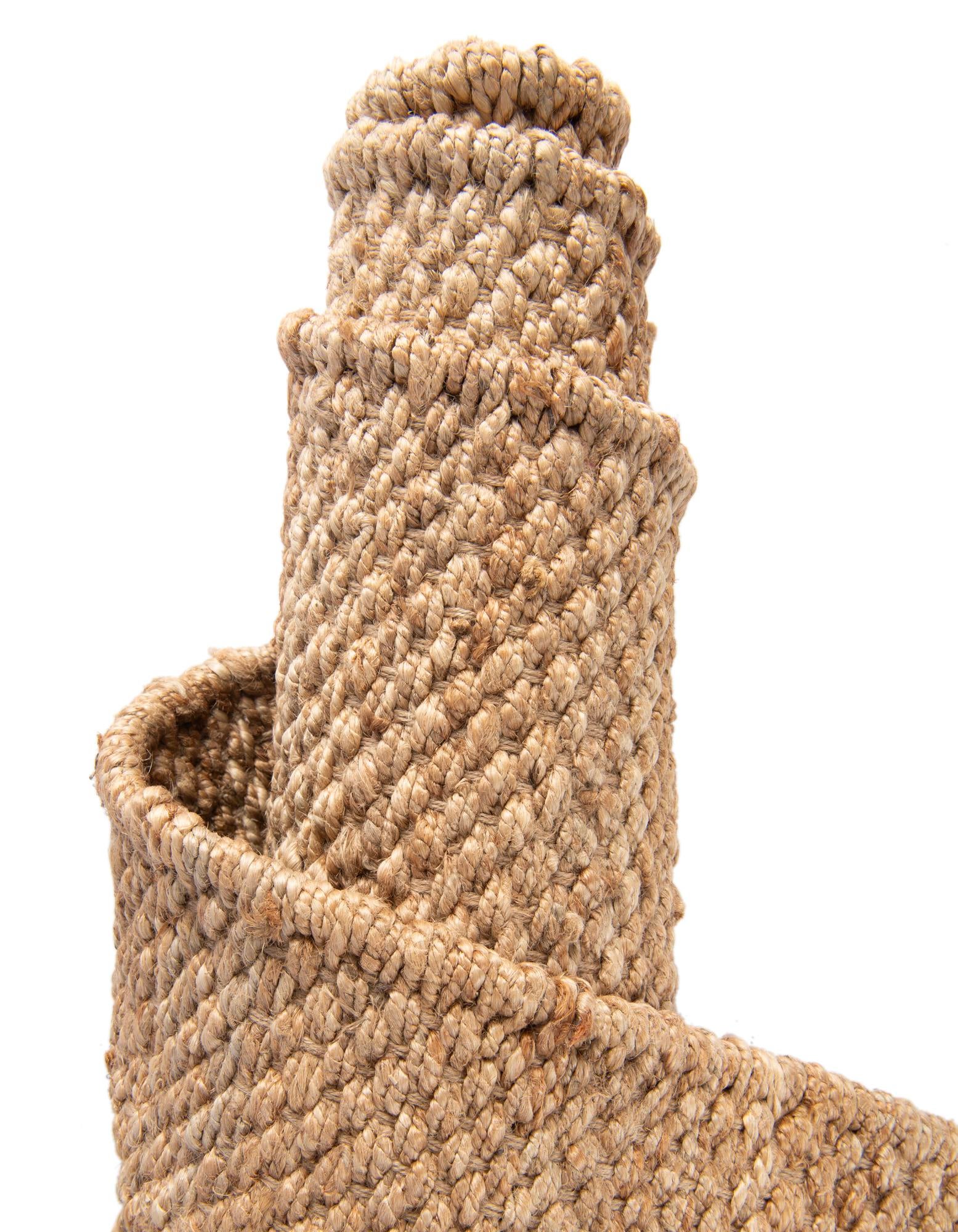 Natural 9' x 12' 2 Hand Woven Chunky Jute Rug | Rugs.com