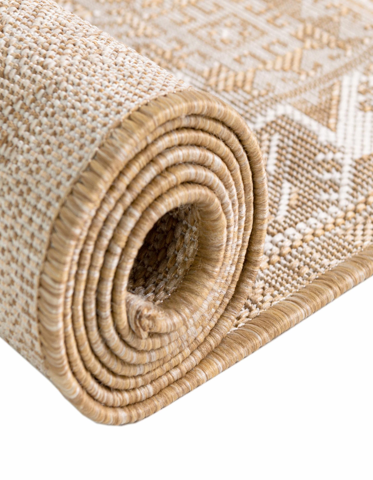 Natural 6' x 9' Aztec Indoor / Outdoor Rug | Rugs.com