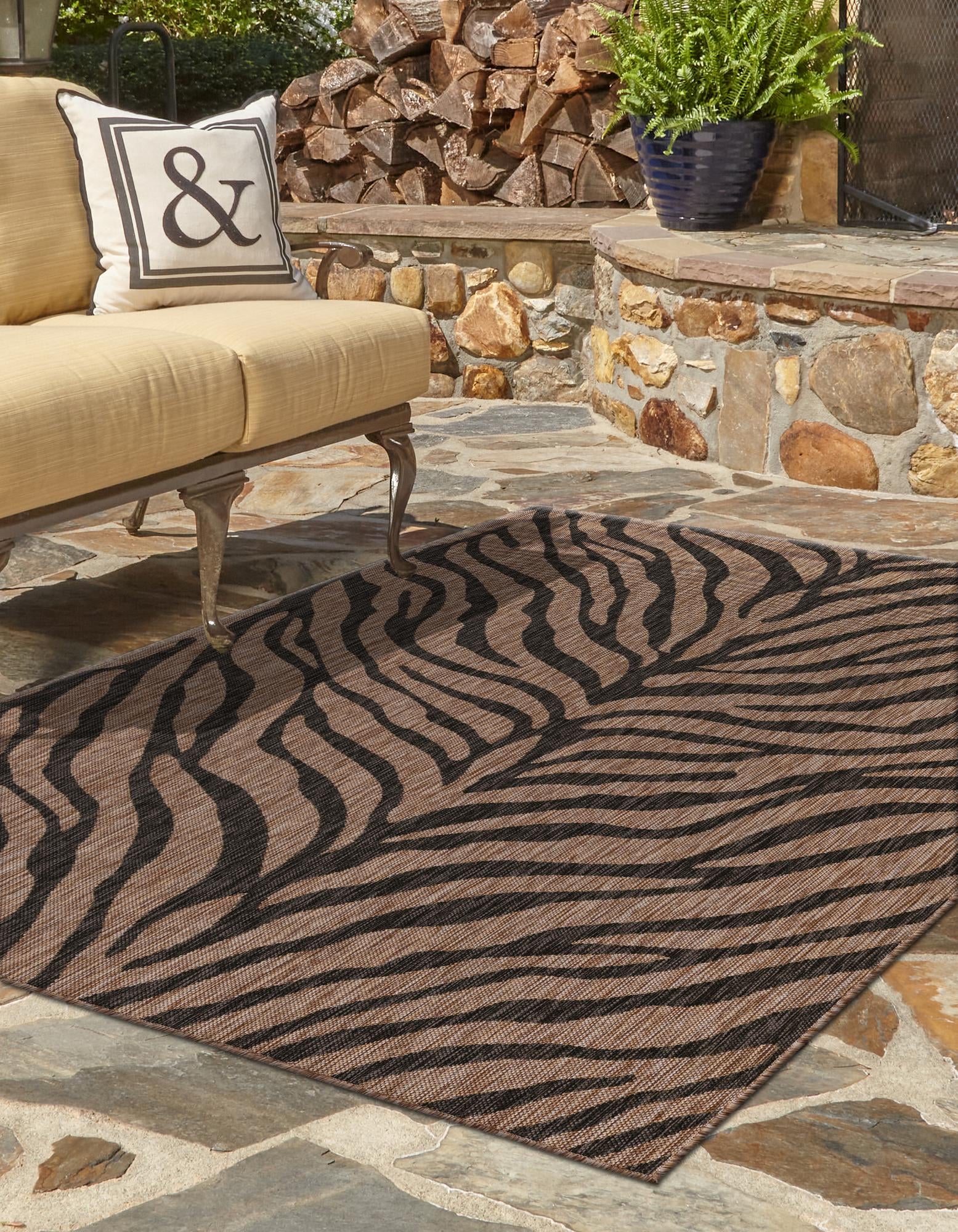Natural 7' 10 x 11' Safari Indoor / Outdoor Rug | Rugs.com