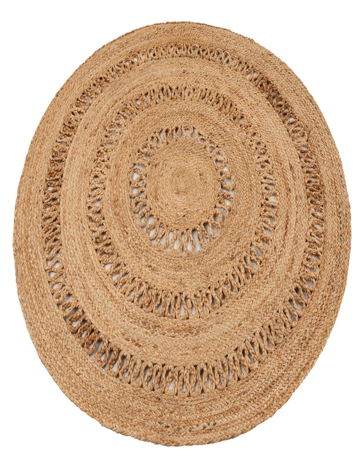 Natural 4' x 4' Hand Braided Jute Round Rug | Rugs.com