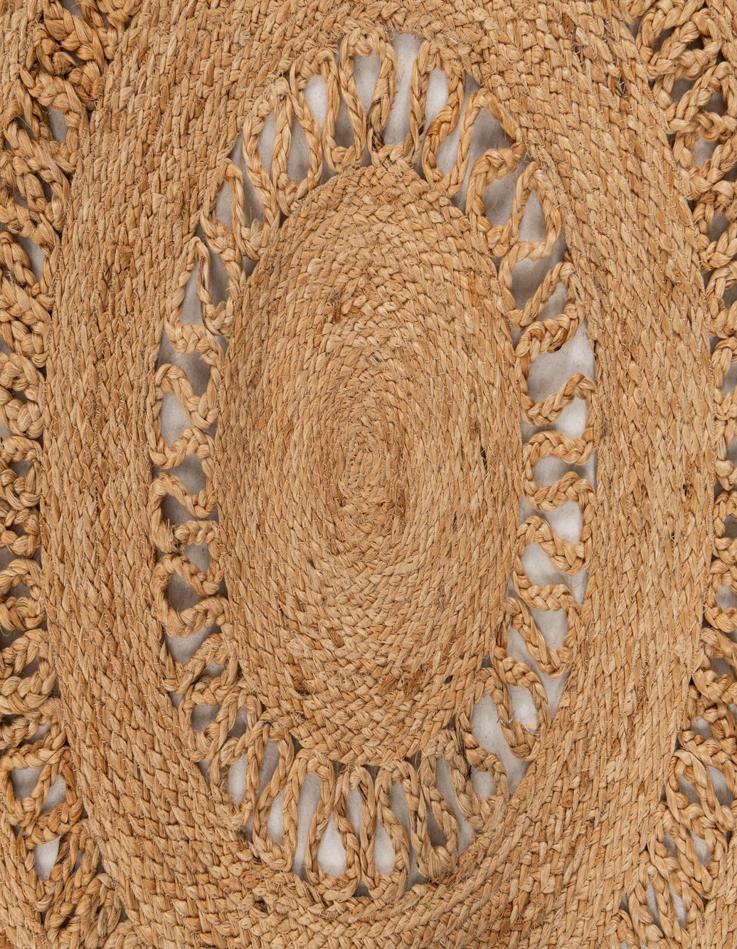 Natural 4' x 4' Hand Braided Jute Round Rug | Rugs.com