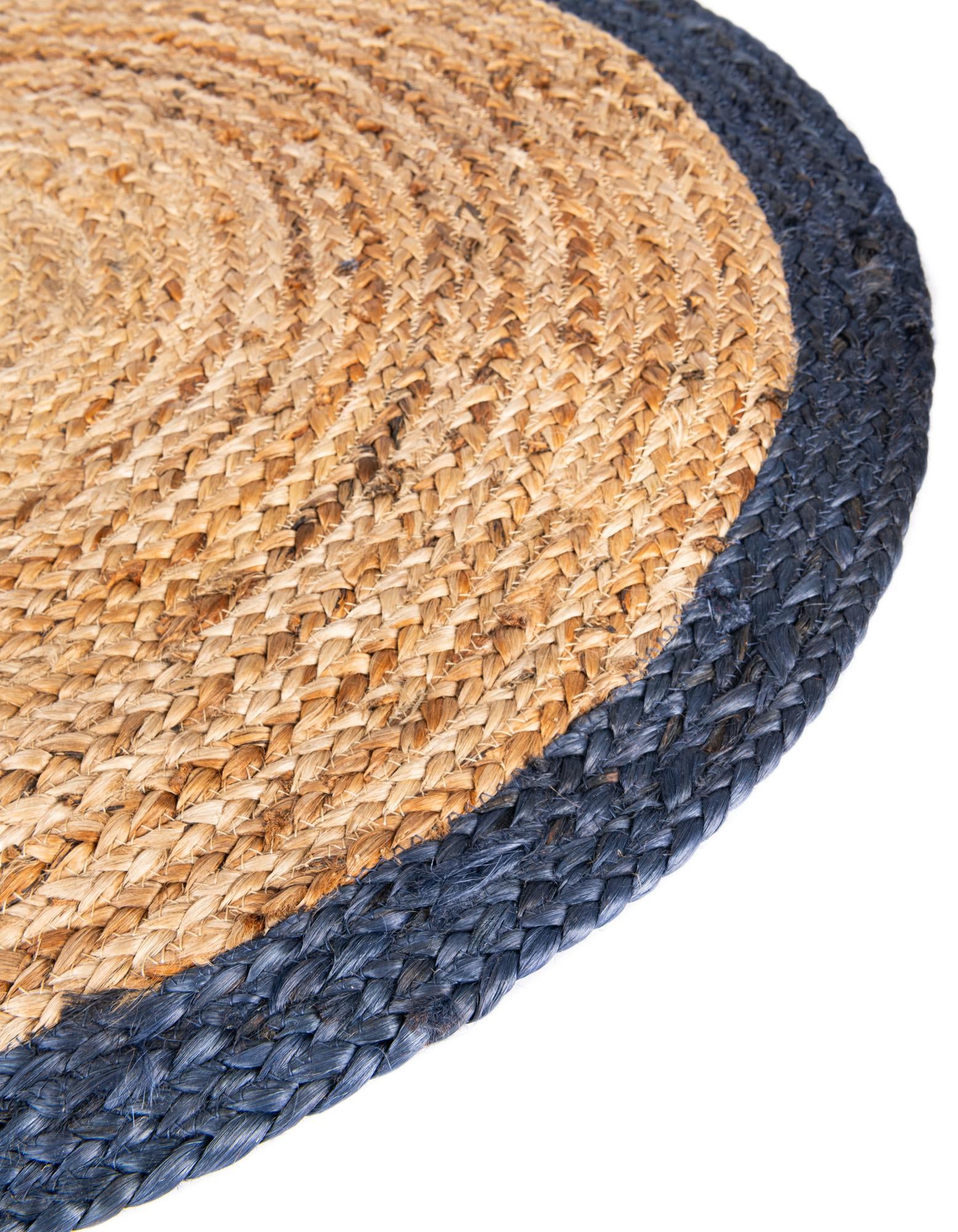 Natural 3' 3 x 3' 3 Hand Braided Jute Round Rug | Rugs.com