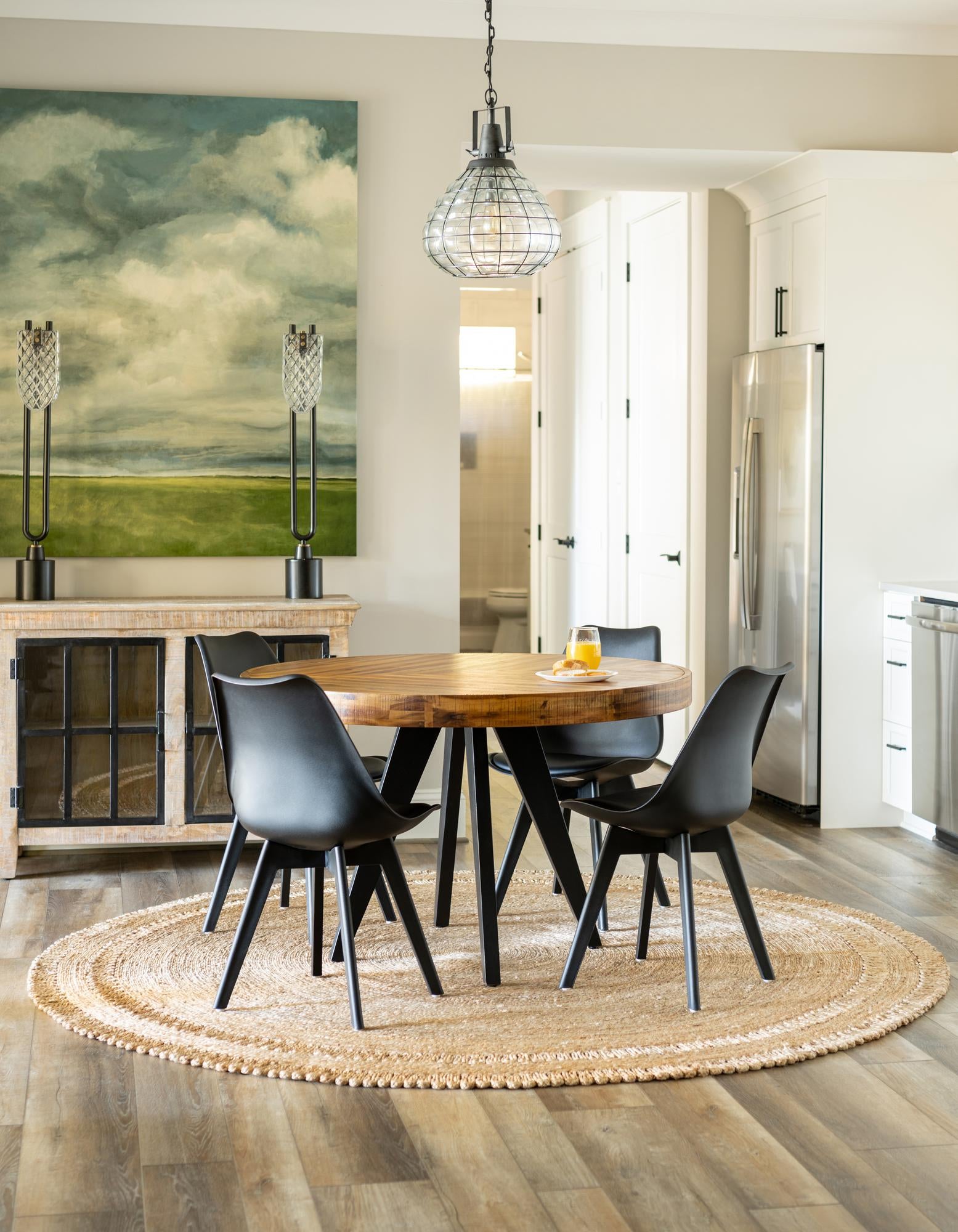 Natural 5' 1 x 5' 1 Hand Braided Jute Round Rug | Rugs.com