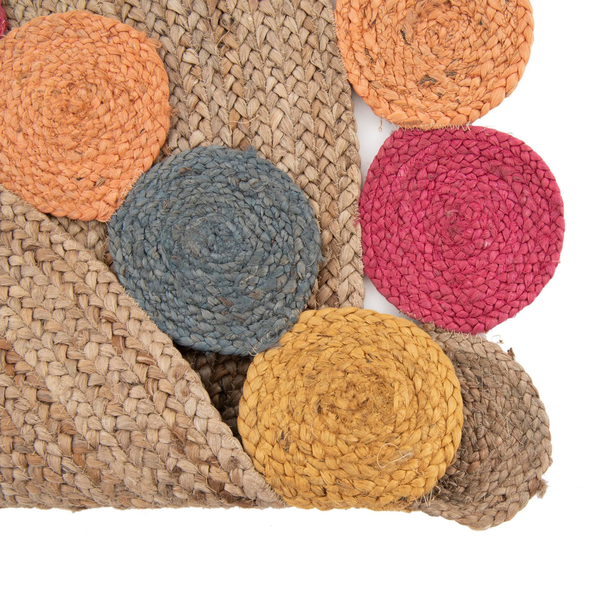 Natural 3' 3 x 3' 3 Hand Braided Jute Round Rug | Rugs.com