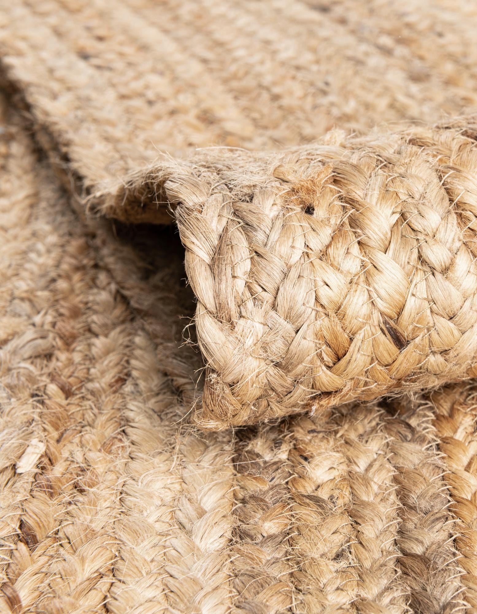 Natural 2' 7 x 6' 1 Hand Braided Jute Runner Rug | Rugs.com
