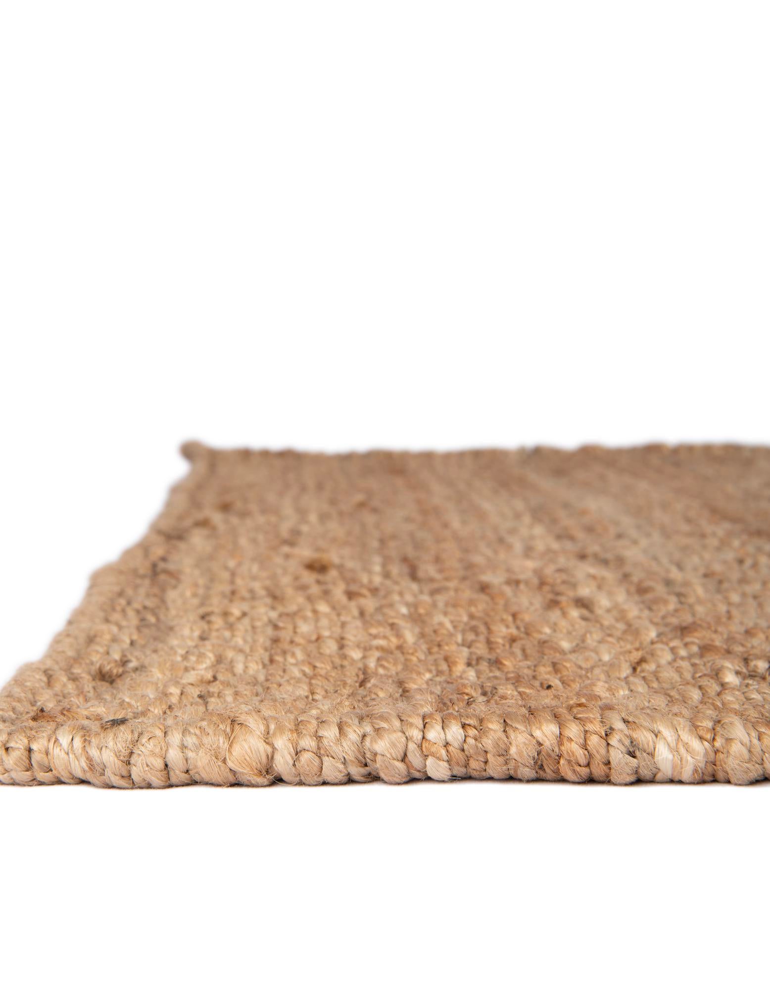 Natural 0' 9 x 2' 6 Hand Woven Chunky Jute Stair Rug | Rugs.com