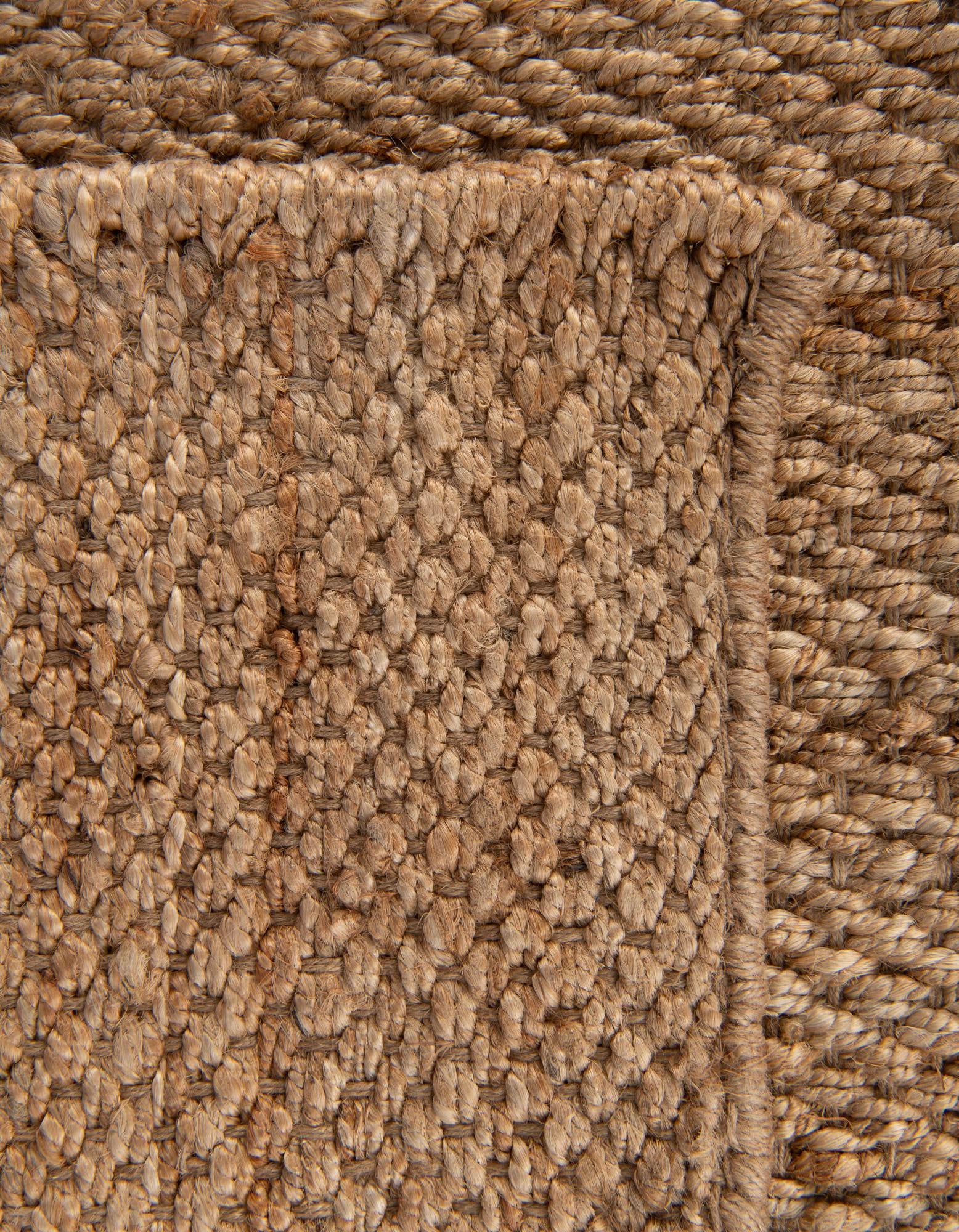 Natural 0' 9 x 2' 6 Hand Woven Chunky Jute Stair Rug | Rugs.com