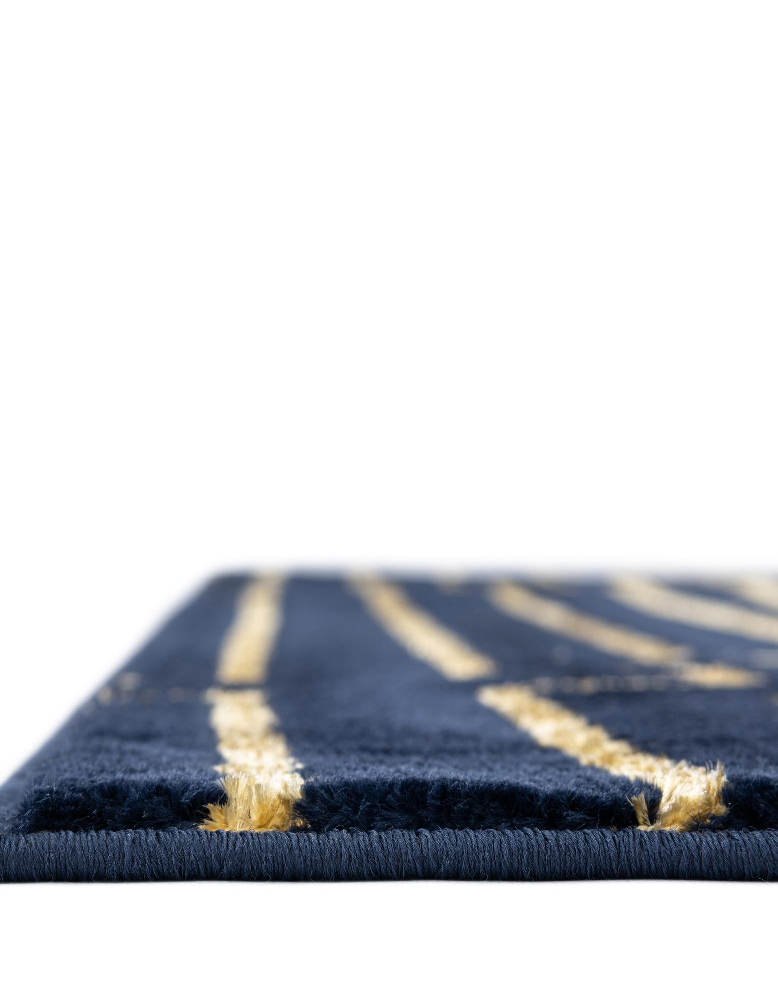Navy Blue and Gold 7' 10 x 7' 10 Kirby Vogue Geo Square Rug | Rugs.com