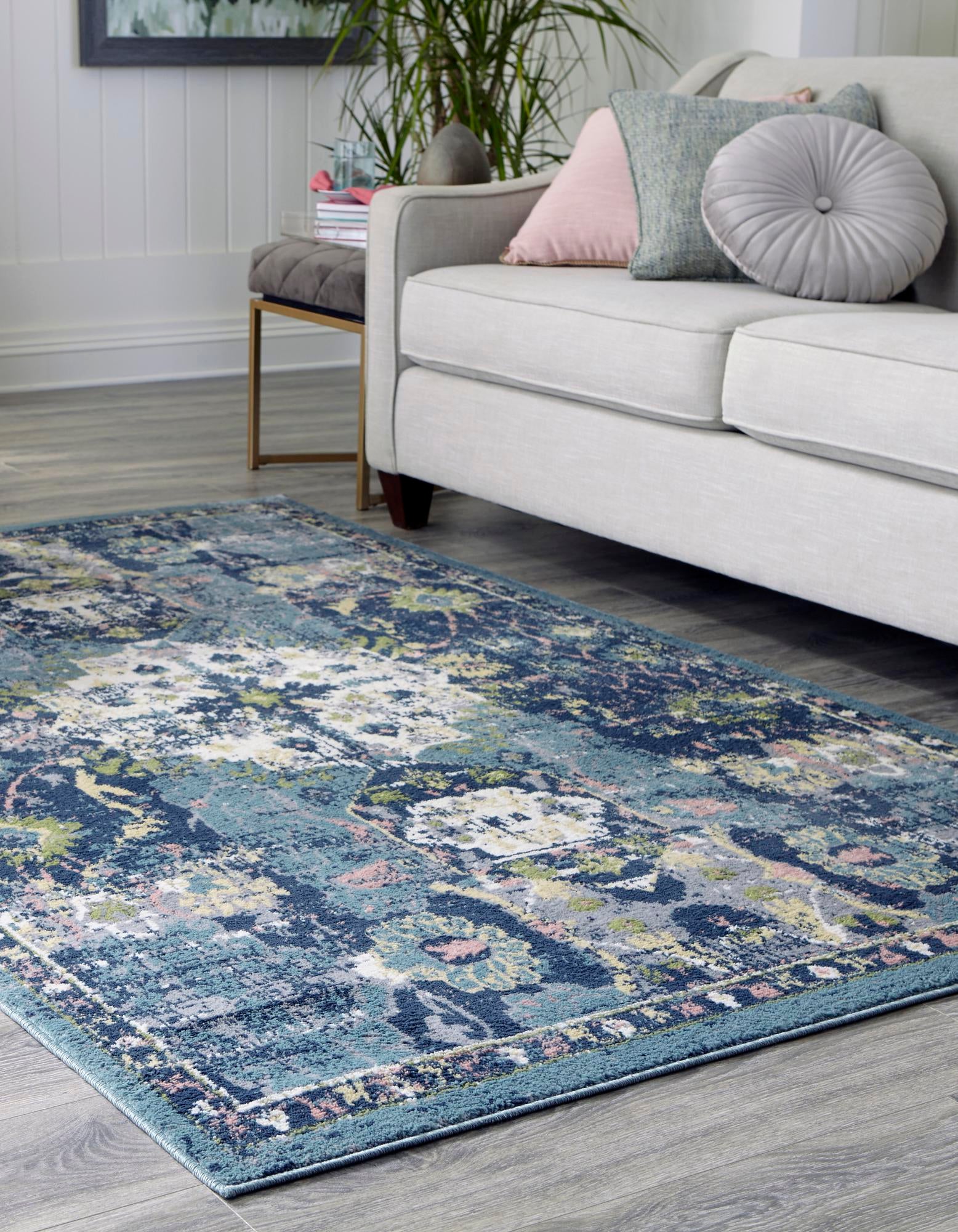 Navy Blue 4' x 6' Charleston Rug | Rugs.com