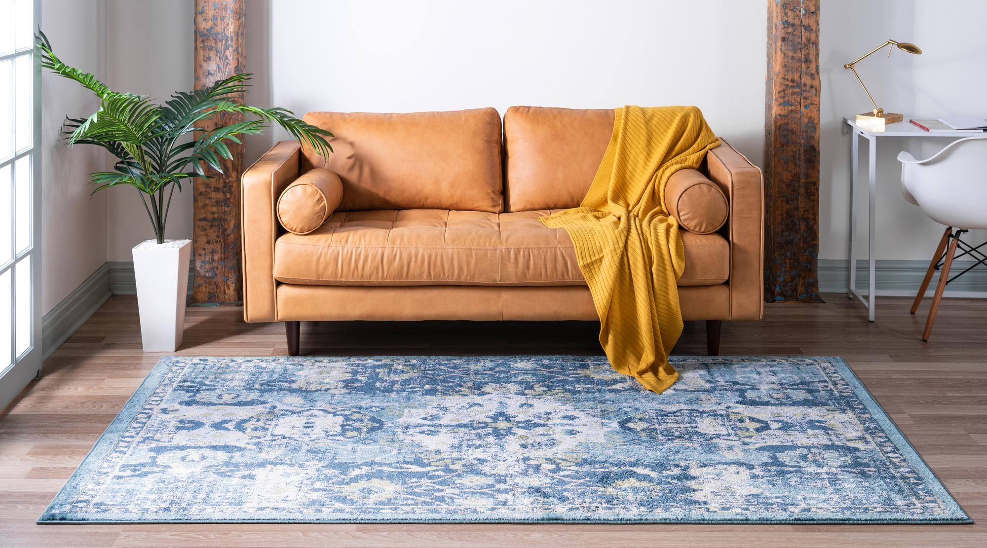 Navy Blue 4' x 6' Charleston Rug | Rugs.com