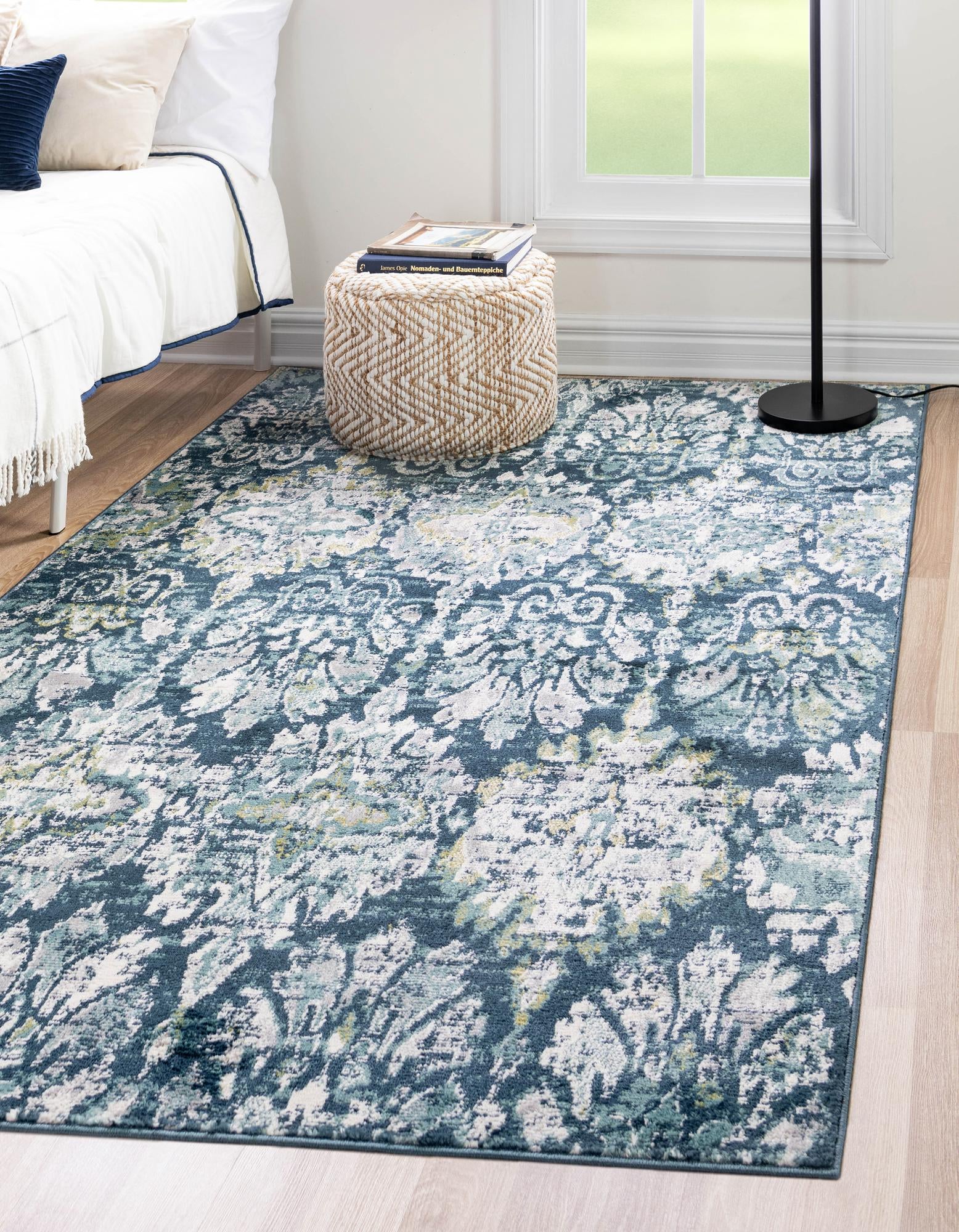 Navy Blue 4' x 6' Charleston Rug | Rugs.com