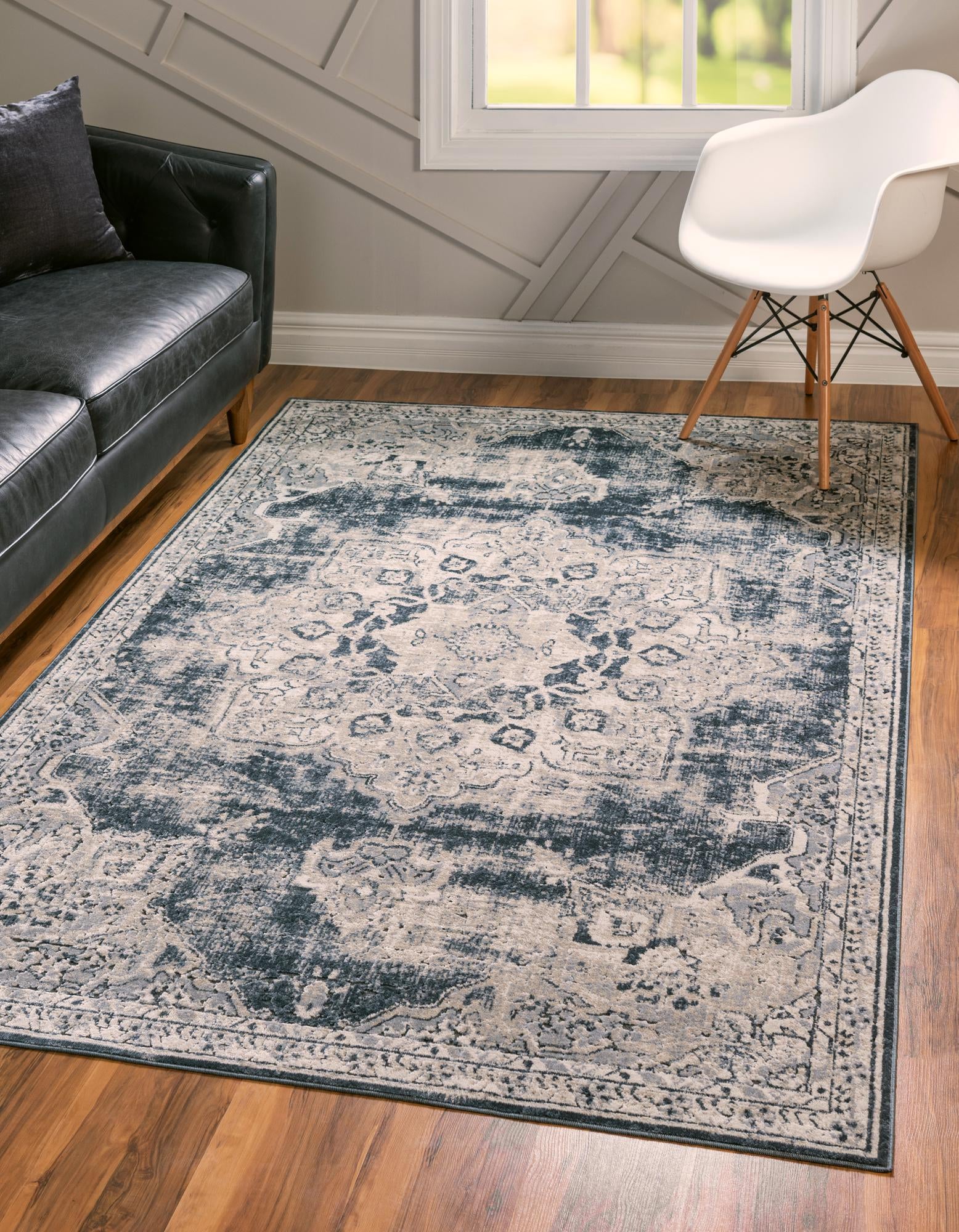 Navy Blue 8' x 10' Eliza Rug | Rugs.com