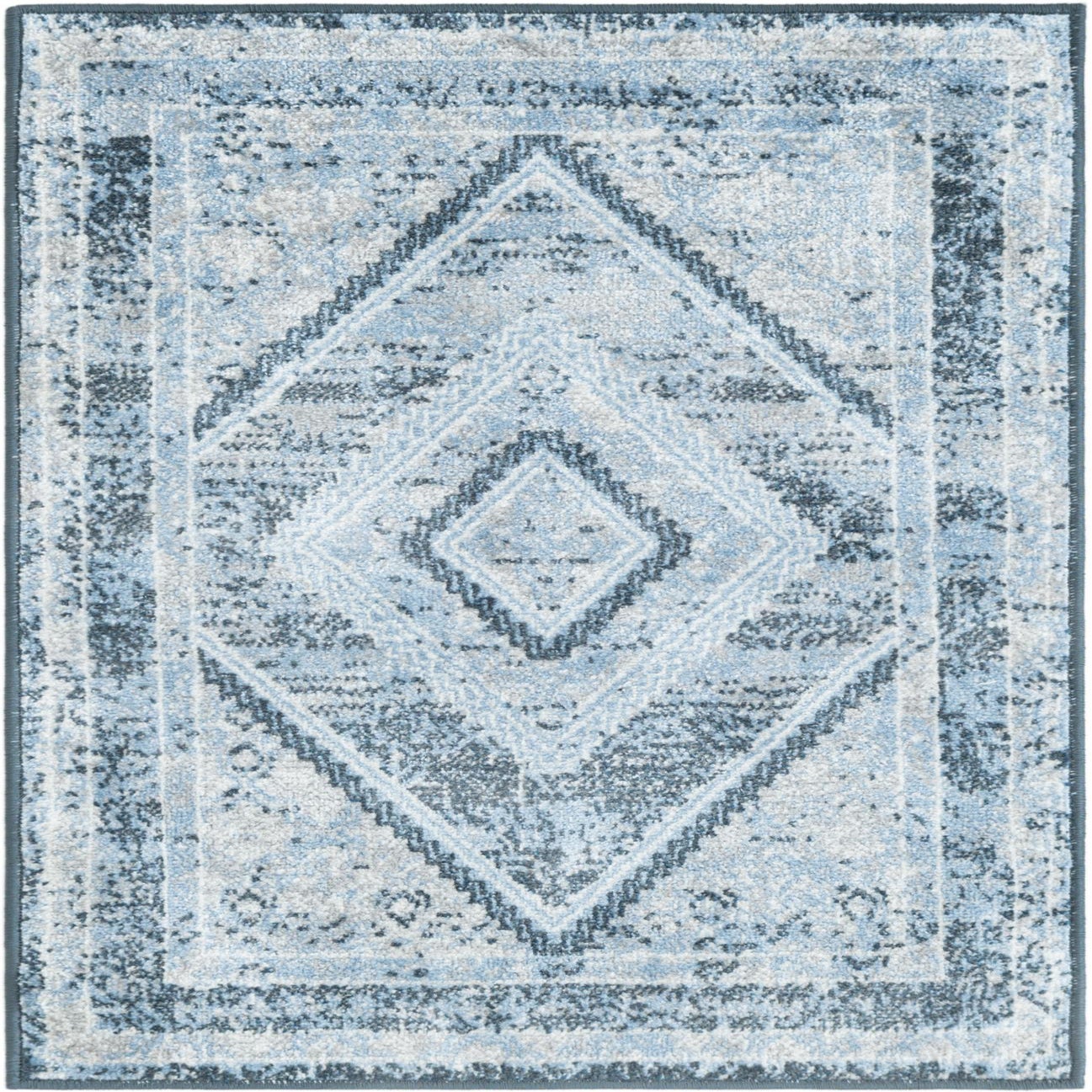 Navy Blue 2' x 3' Kamala Washable Rug | Rugs.com