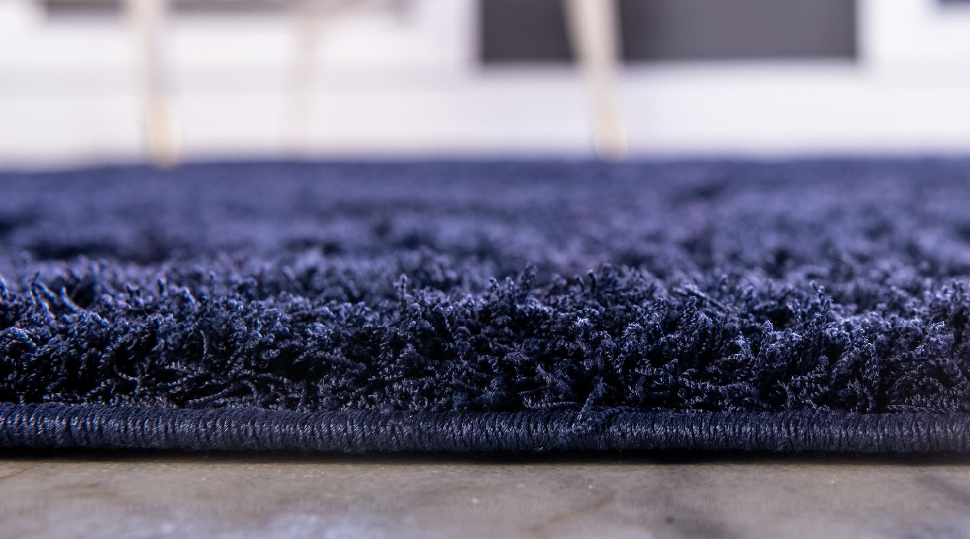 Navy Blue 4' x 6' Lattice Shag Rug | Rugs.com