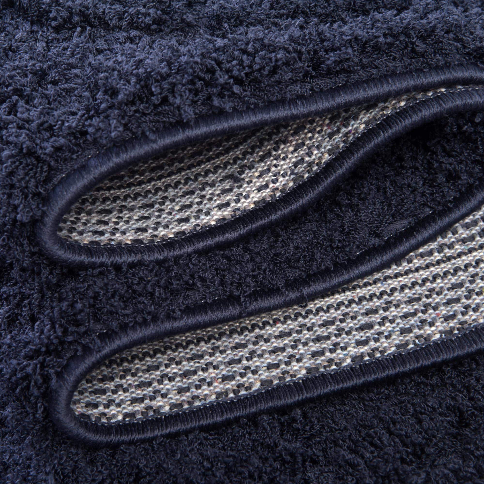 Navy Blue 8' x 10' Lattice Shag Rug | Rugs.com