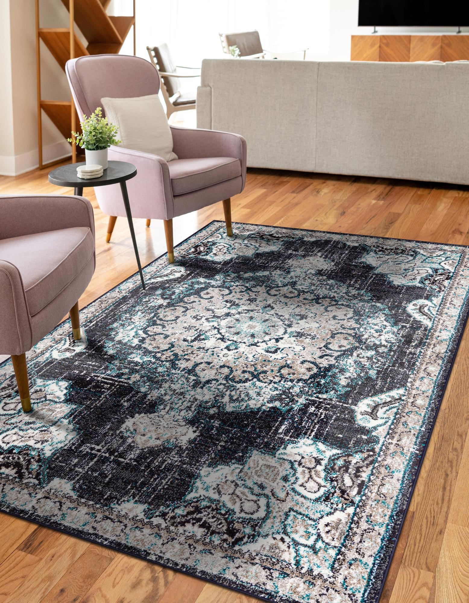 Navy Blue 8' x 10' Madeline Rug | Rugs.com