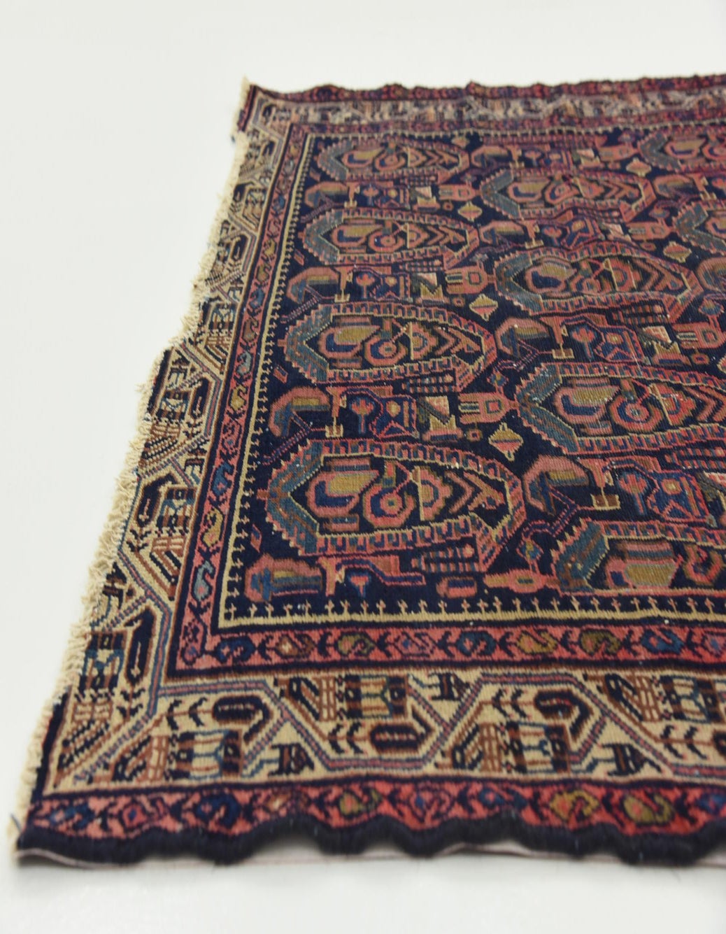 Navy Blue 4' 4 x 6' 4 Hand Knotted Malayer Persian Wool Rug | Rugs.com