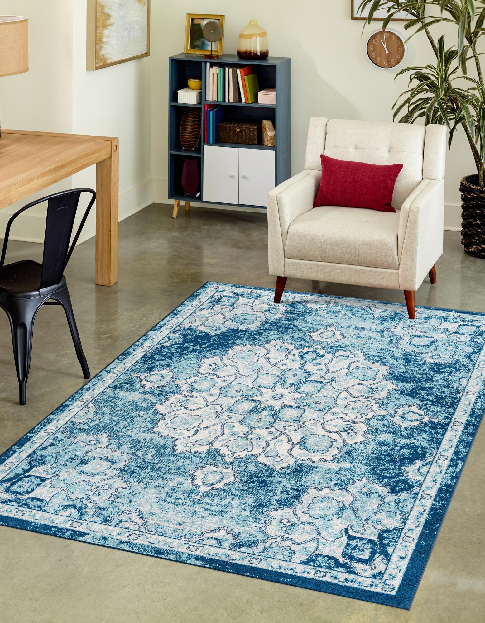 Navy Blue 7' x 10' Parker Rug | Rugs.com