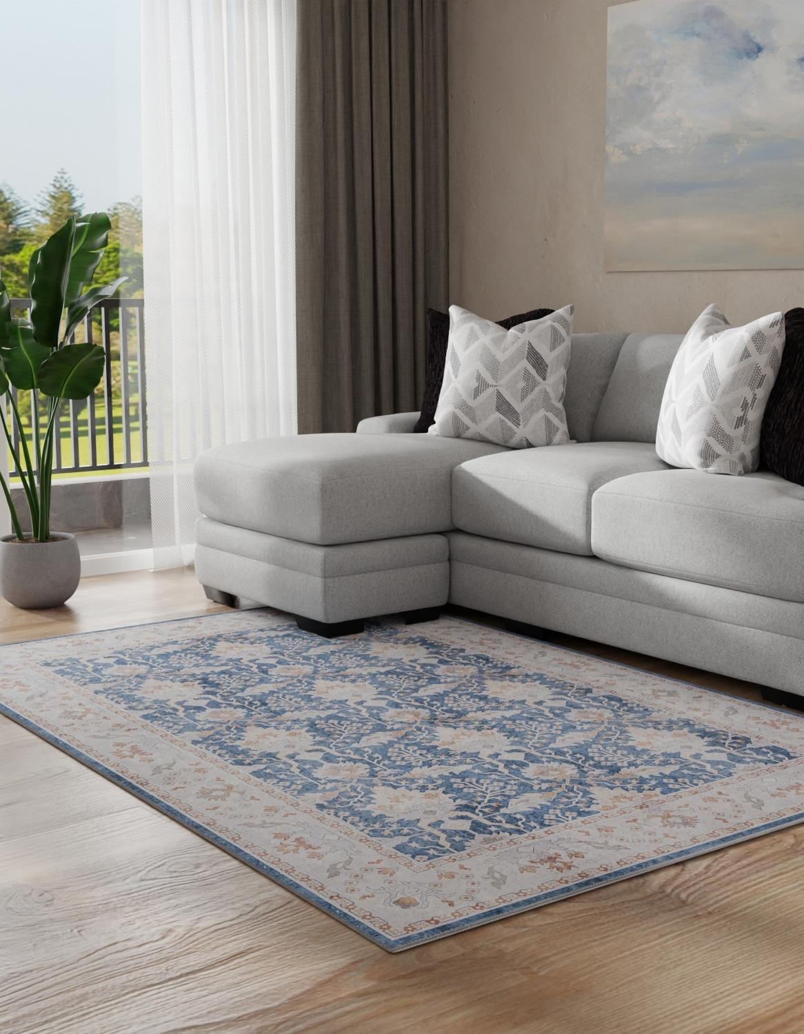 Navy Blue 8' 4 x 12' Timeless Rug | Rugs.com