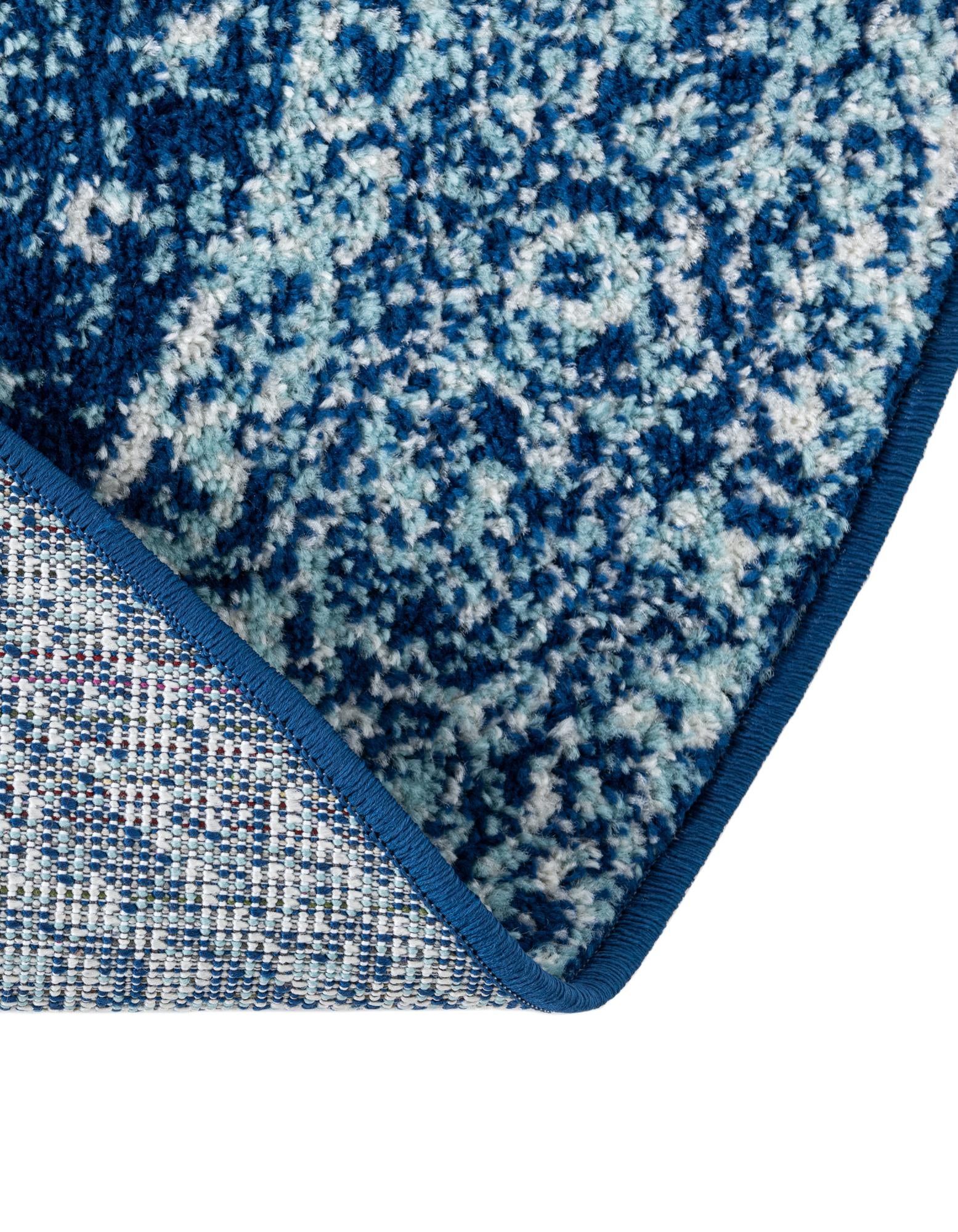 Navy Blue 5' 3 x 5' 3 Dover Round Rug | Rugs.com