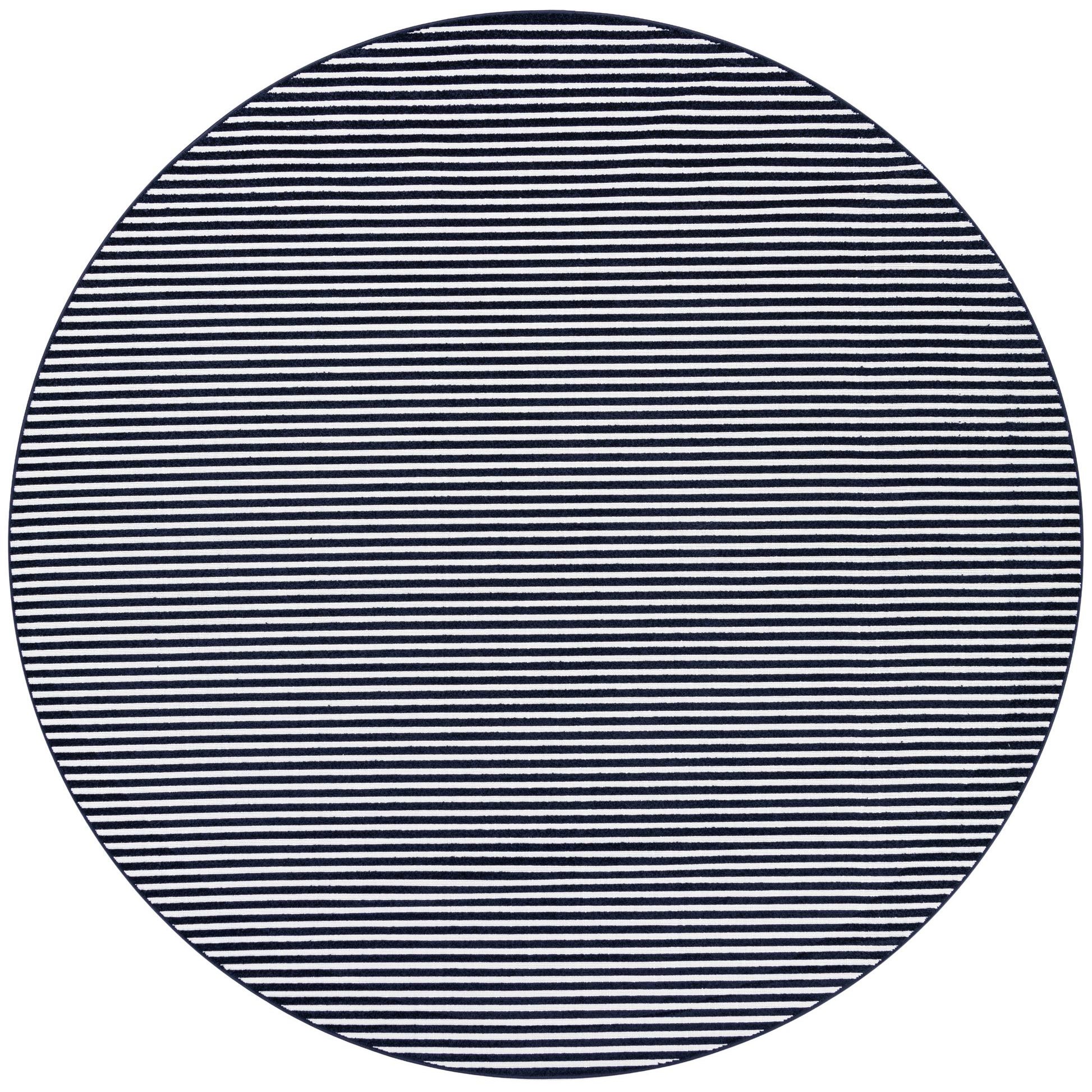 Navy Blue 10' x 10' Sabrina Soto Indoor / Outdoor Round Rug | Rugs.com