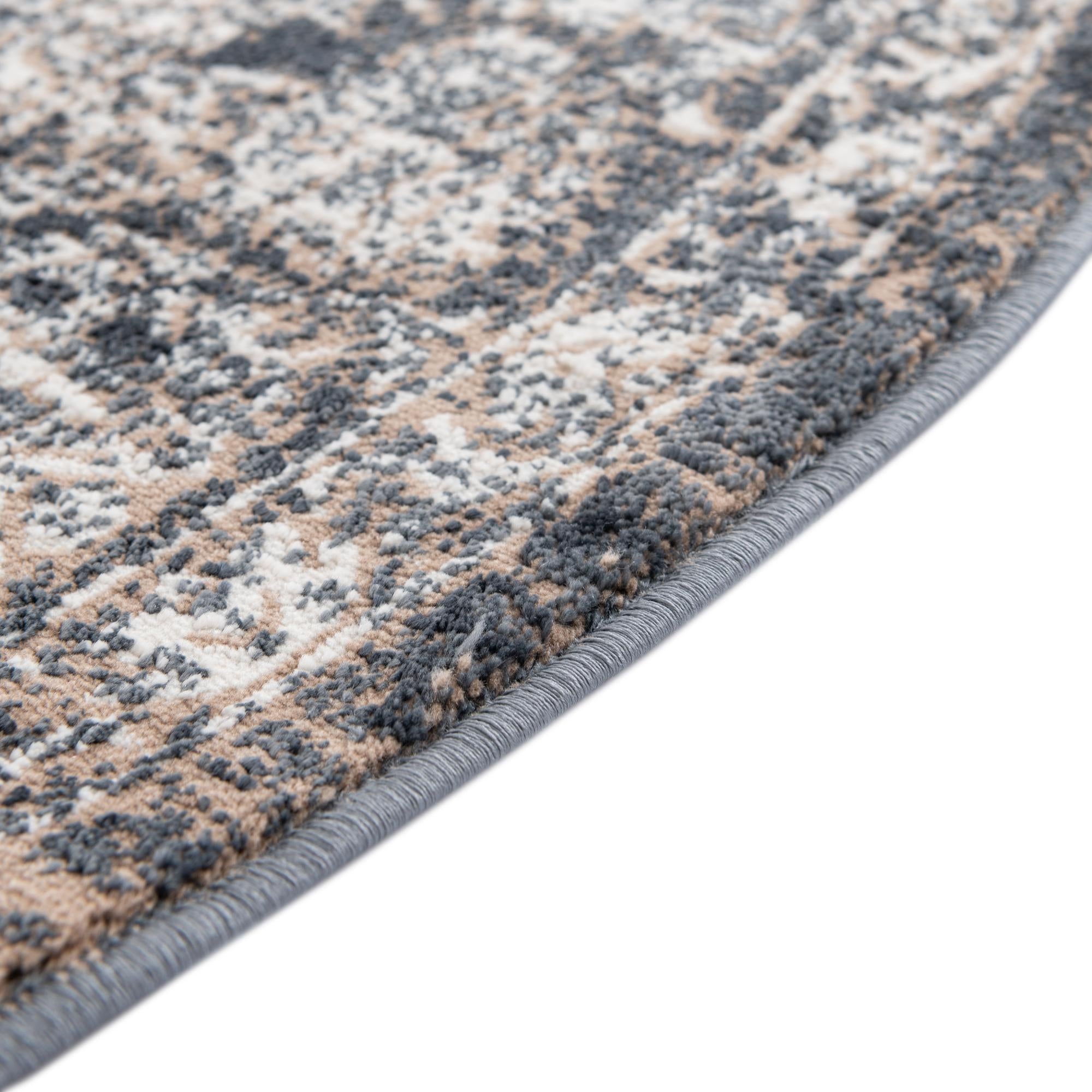 Navy Blue Jill Zarin 7' 10 x 7' 10 Uptown Central Park Round Rug | Rugs.com