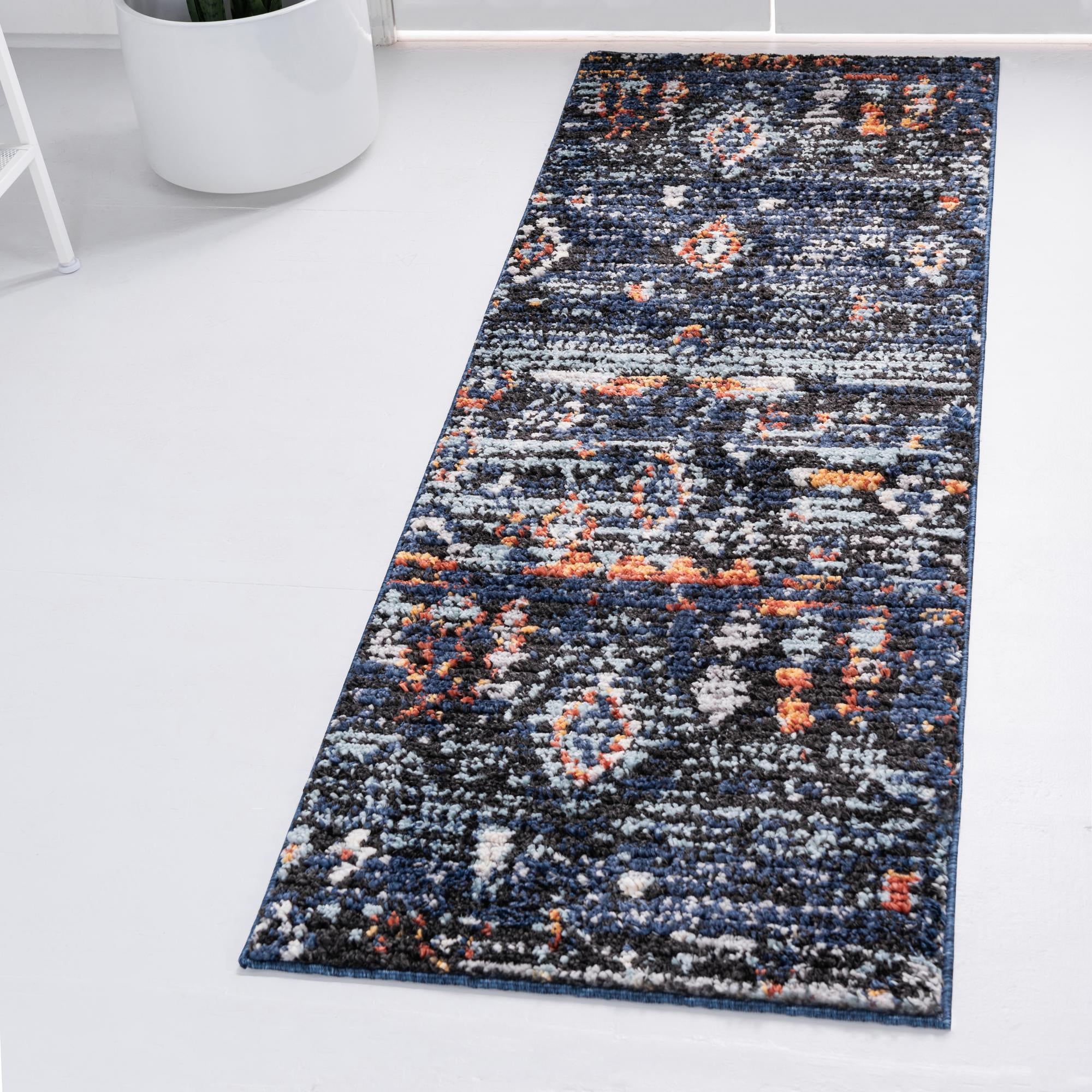 Blue 2' 2 x 6' Morocco Runner Rug | Rugs.com