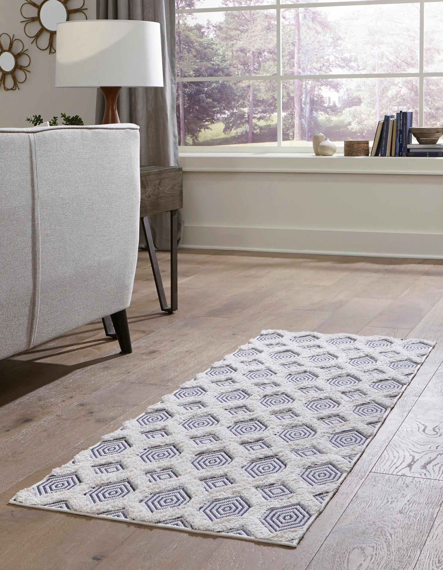 Navy Blue 2' 3 x 6' Sabrina Soto Casa Havana Runner Rug | Rugs.com