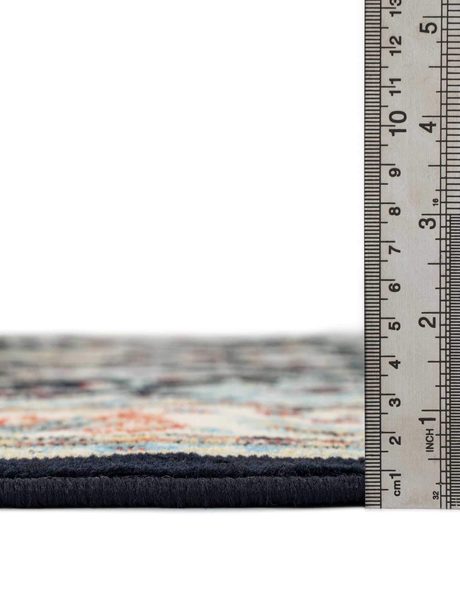 Navy Blue 2' 2 x 8' 2 Yasmin Runner Rug | Rugs.com