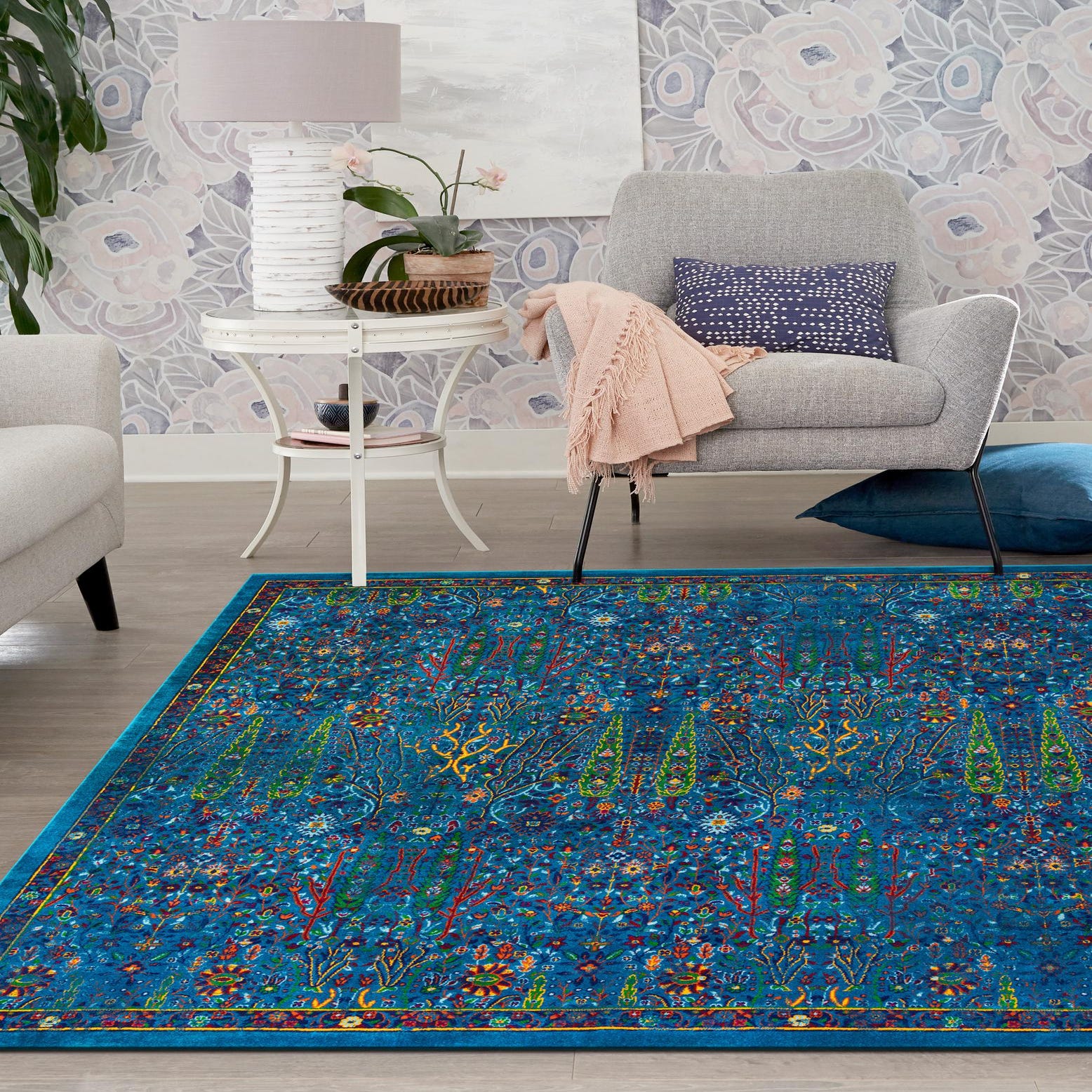 Navy Blue 10' x 10' Calypso Square Rug | Rugs.com