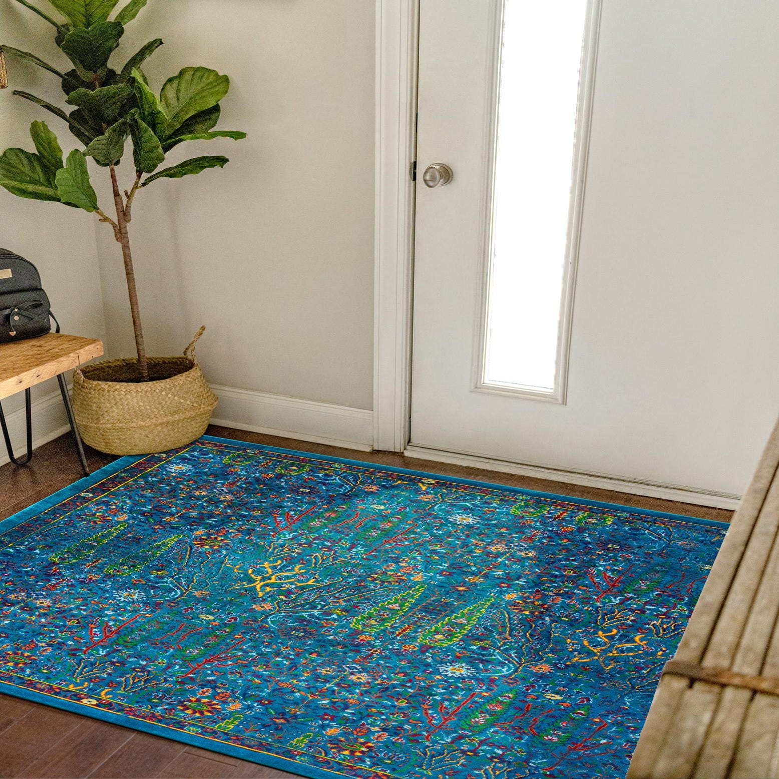 Navy Blue 10' x 10' Calypso Square Rug | Rugs.com