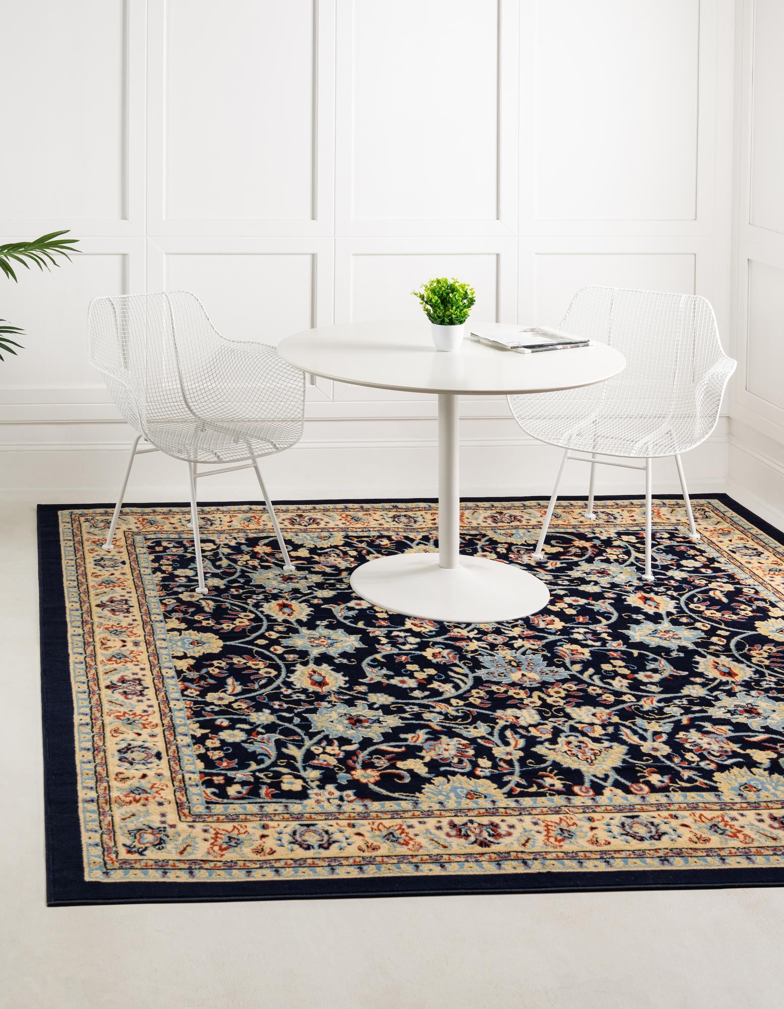 Ivory 8' x 8' Yasmin Square Rug | Rugs.com