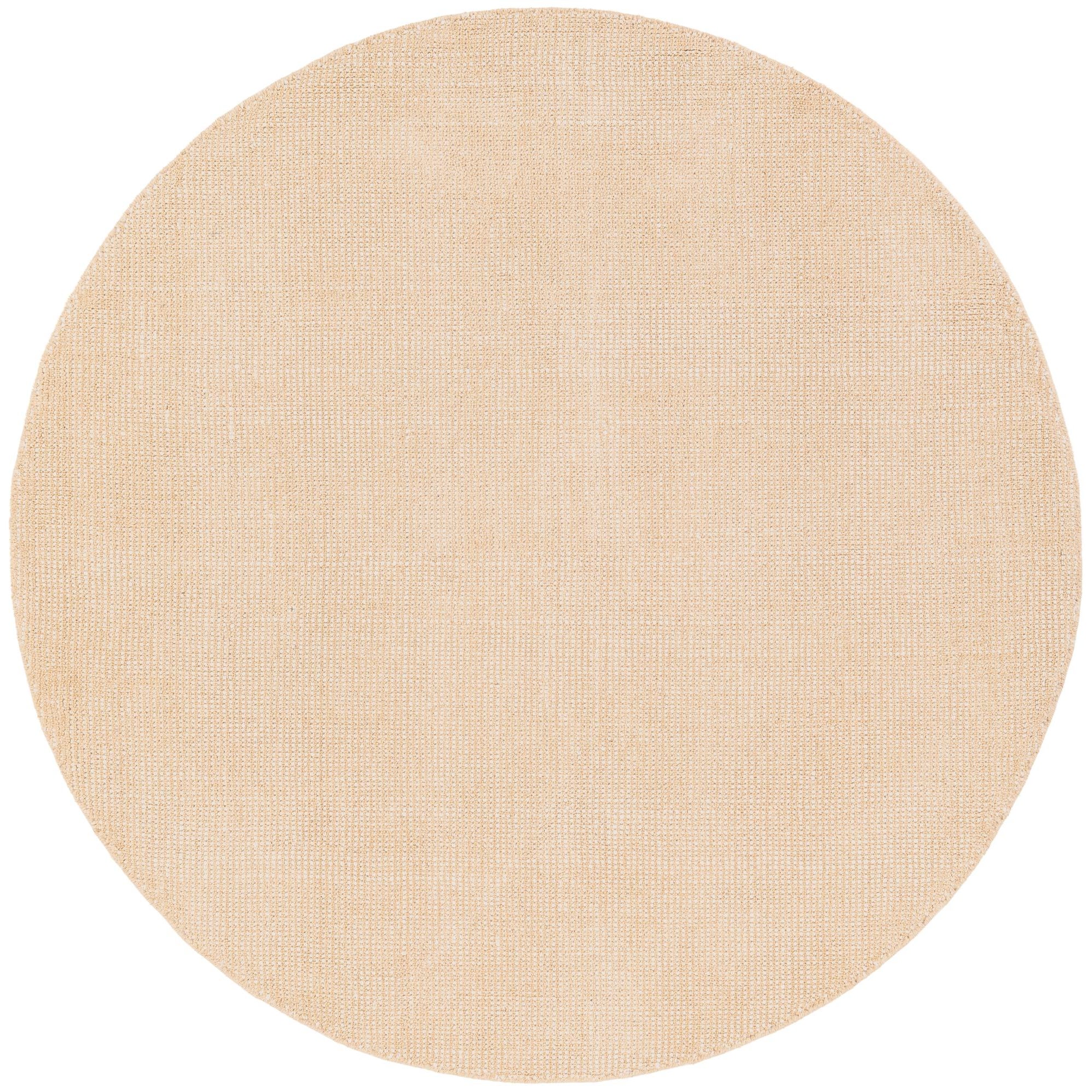 Oat Beige 5' 1 x 5' 1 Hand Woven Jill Zarin English Manor Wool Round ...