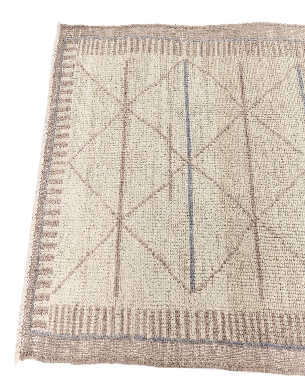 Olive 3' x 7' 3 Hand Knotted Moroccan Wool Runner Rug | Rugs.com