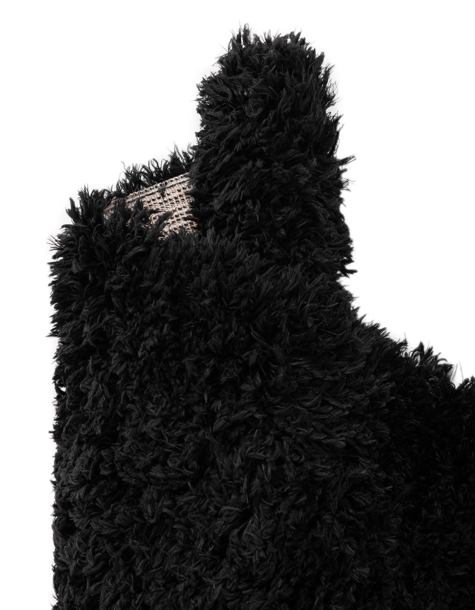 Onyx Black 2' 7 x 10' Infinity Shag Runner Rug | Rugs.com