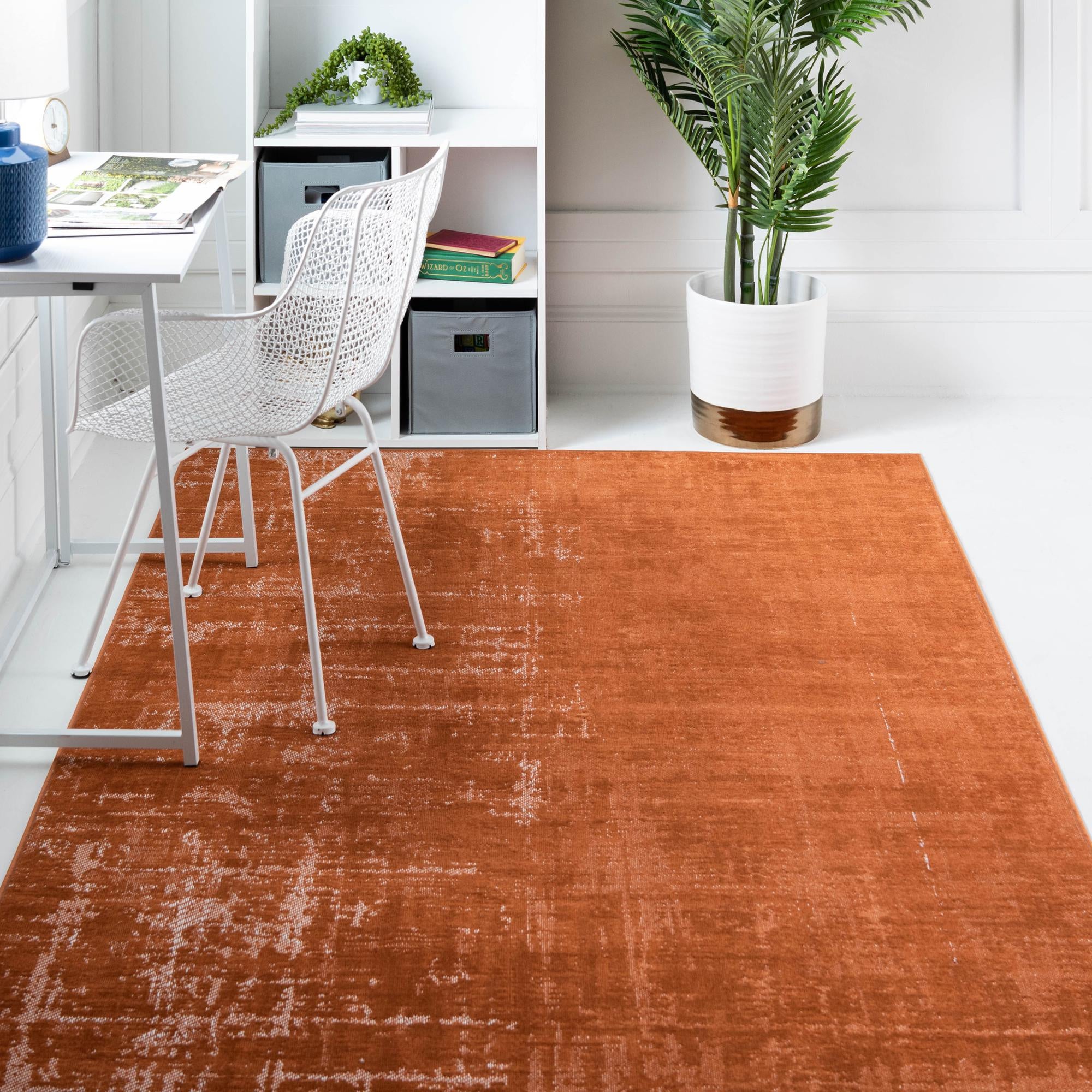 Orange 9' x 12' Valencia Rug | Rugs.com