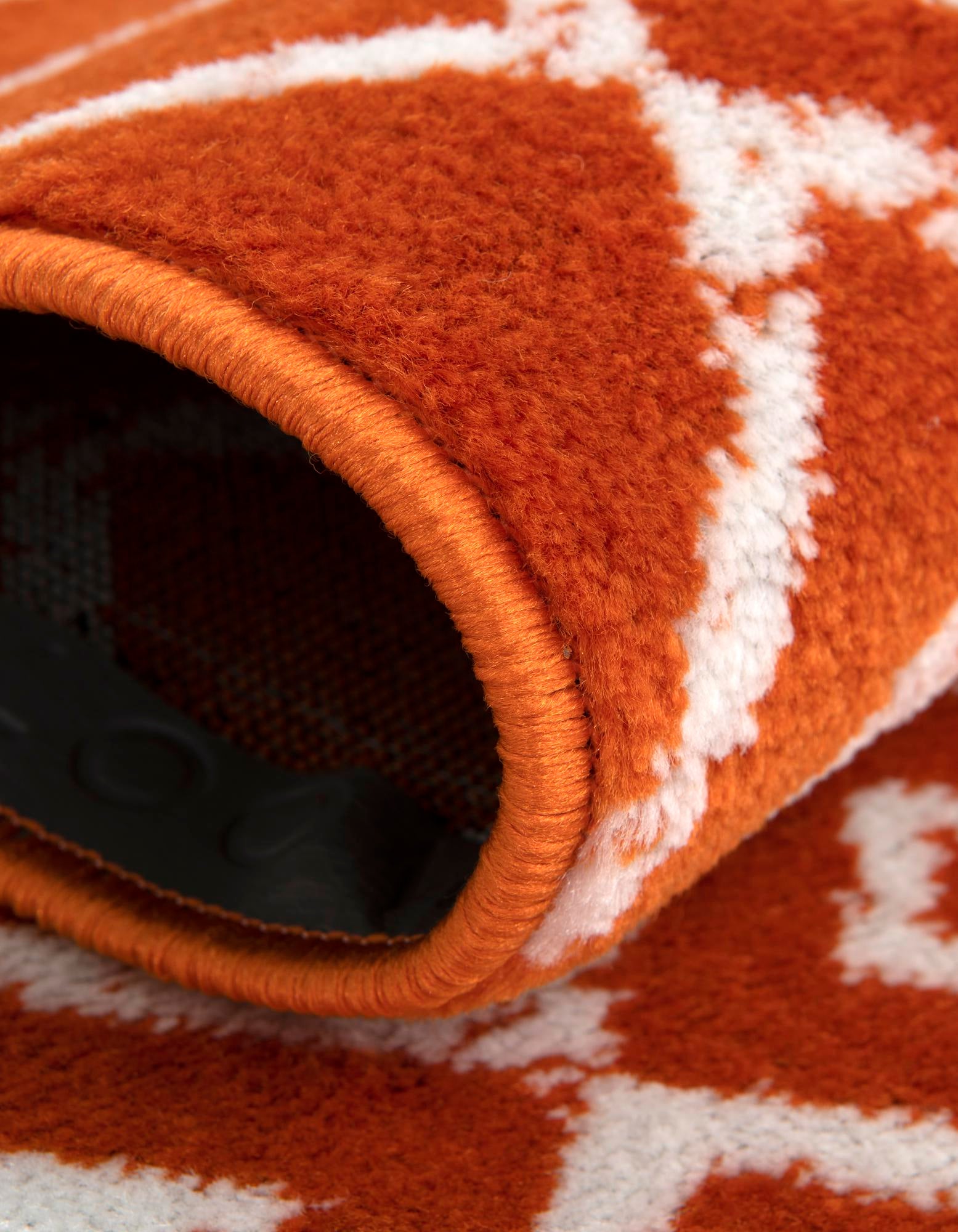 Orange 2' 6 x 8' 2 Kasbah Trellis Runner Rug | Rugs.com