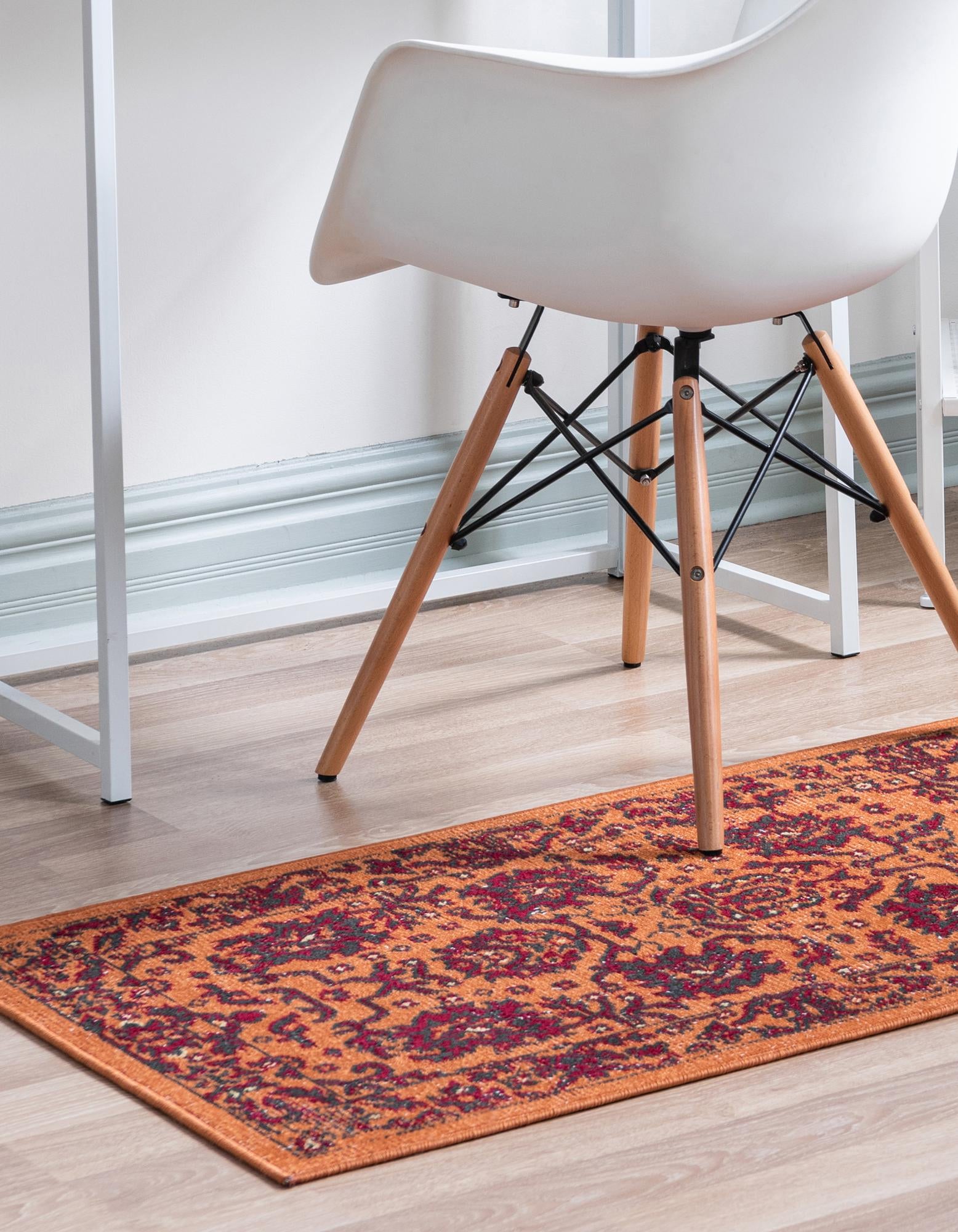 Orange 2' 7 x 10' Lucerne Runner Rug | Rugs.com