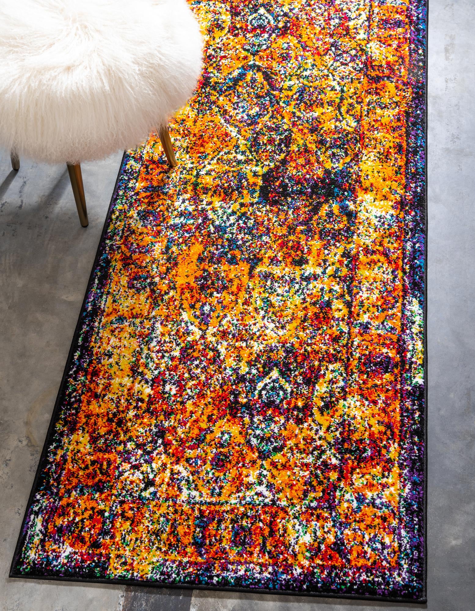 Multicolor 2' 7 x 10' Tuscany Runner Rug | Rugs.com