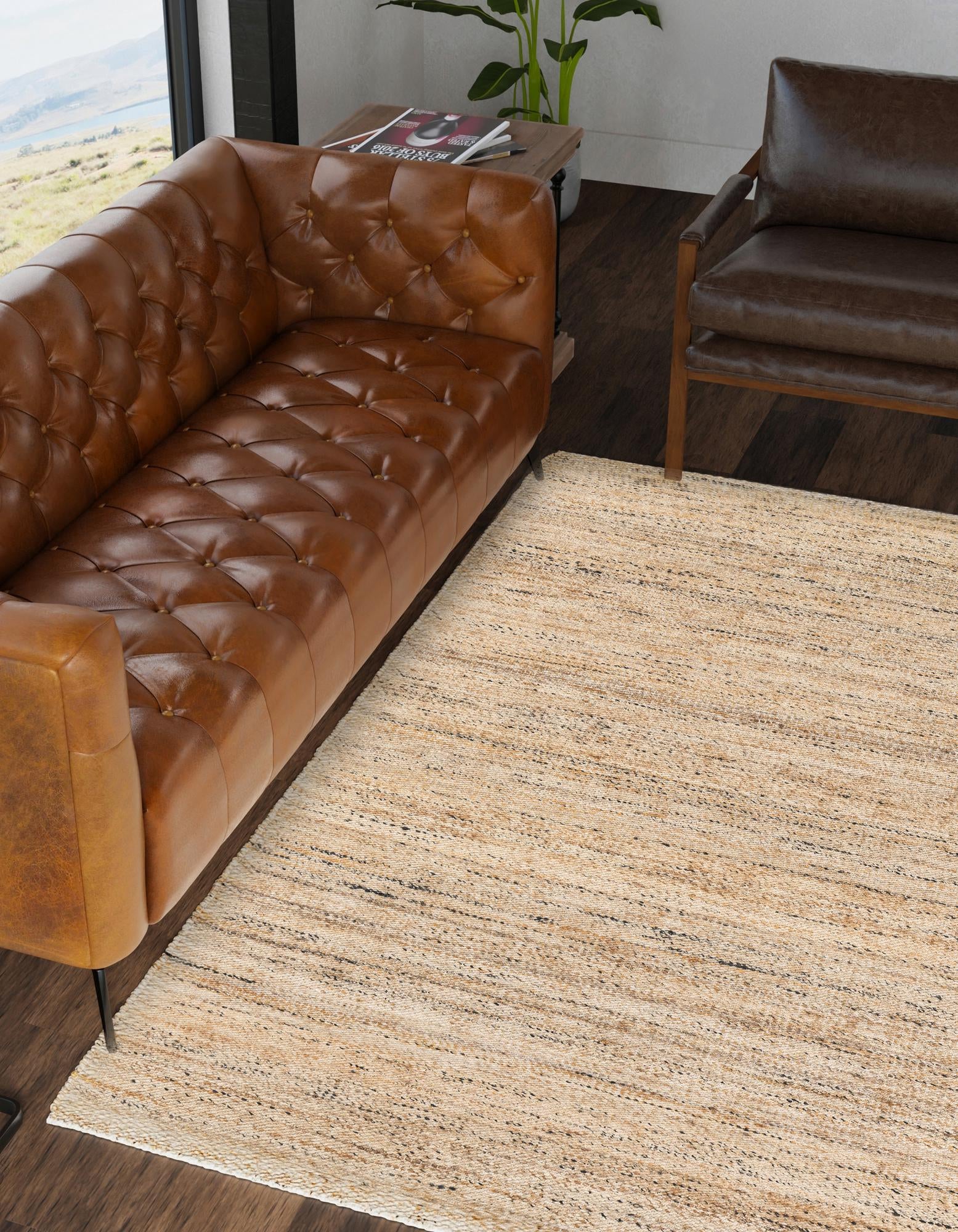 Palomino Ivory 7' 10 x 10' Hand Woven Palm Beach Jute Rug | Rugs.com