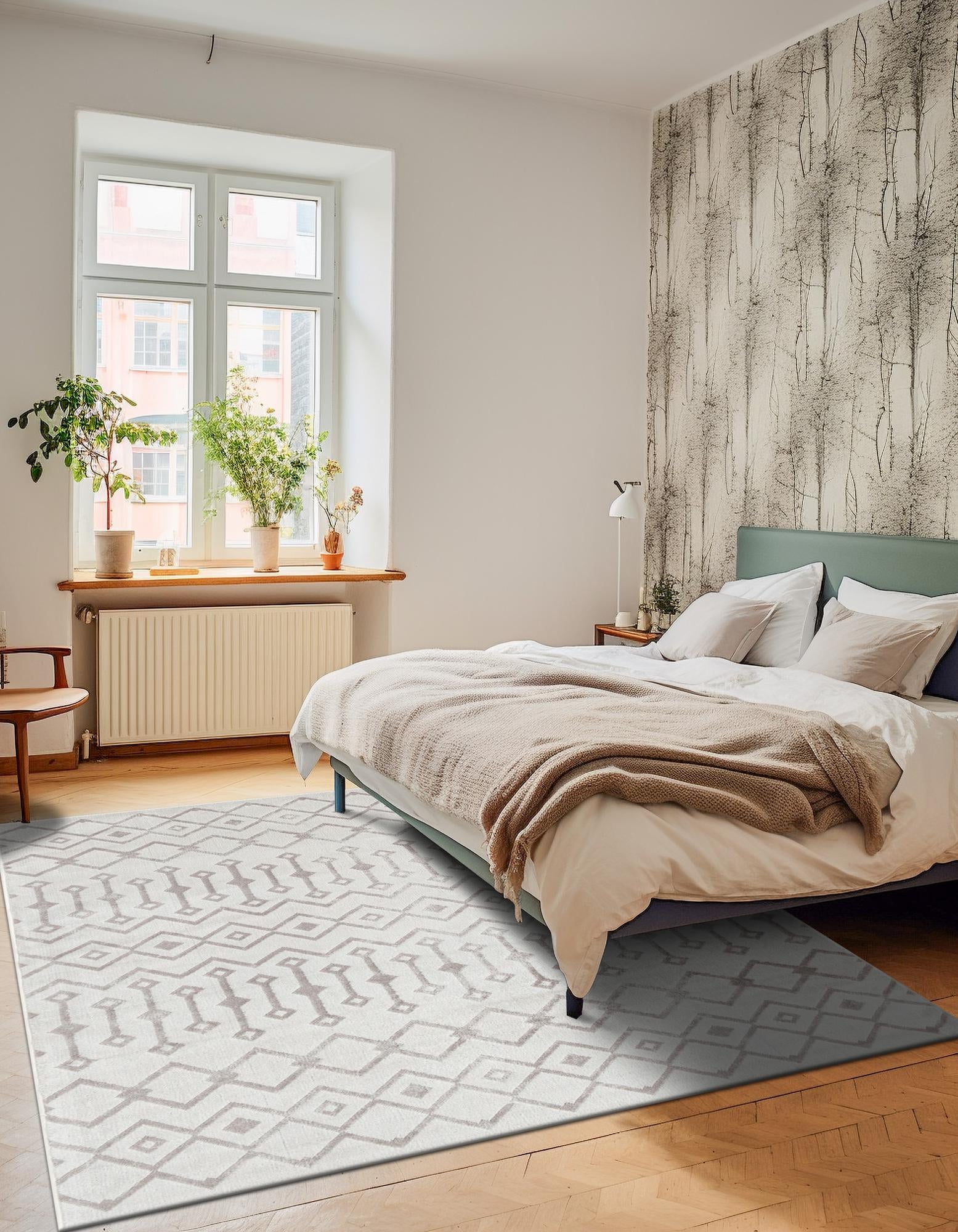 Pearl 9' x 12' Bohemian Trellis Rug | Rugs.com