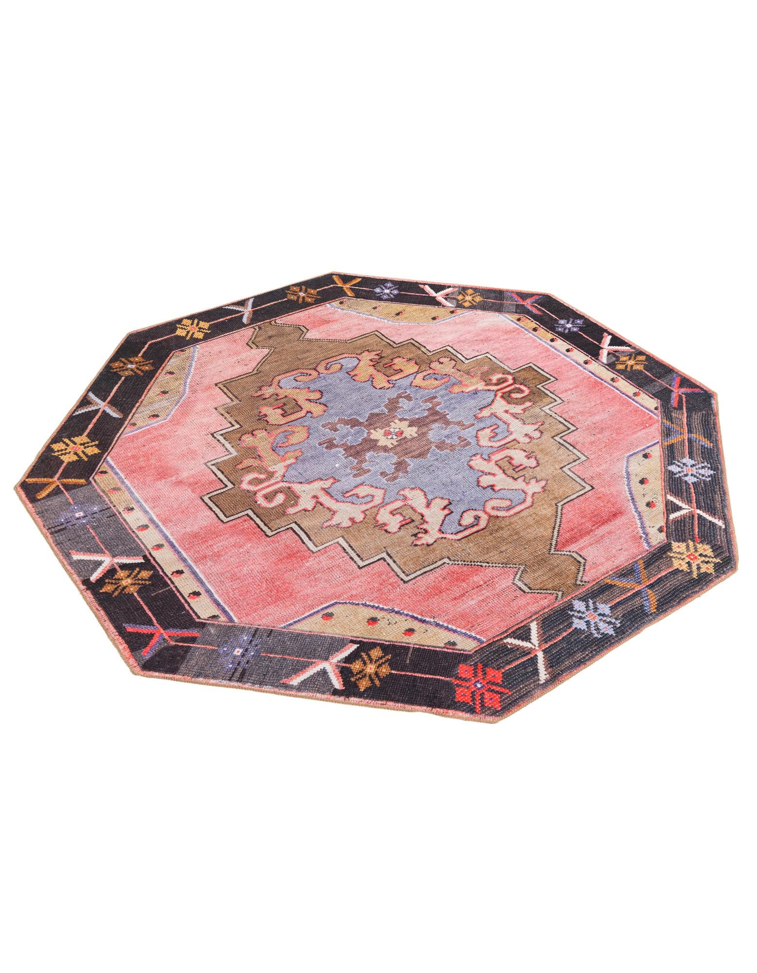 Pink 7' 6 x 7' 6 Timeless Octagon Rug | Rugs.com